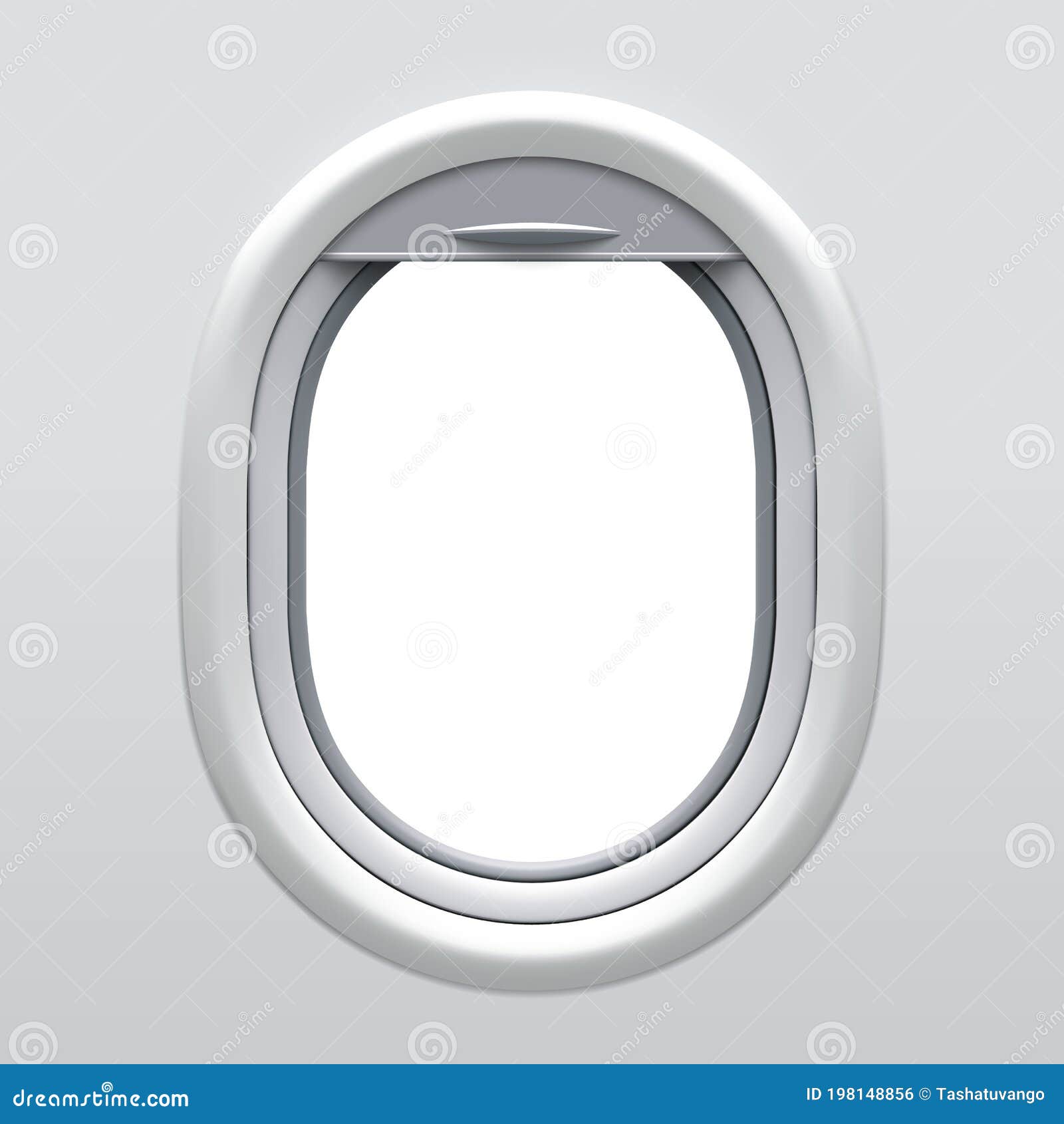Airplane Window, Aircraft Window With Wing Vector Illustration ...