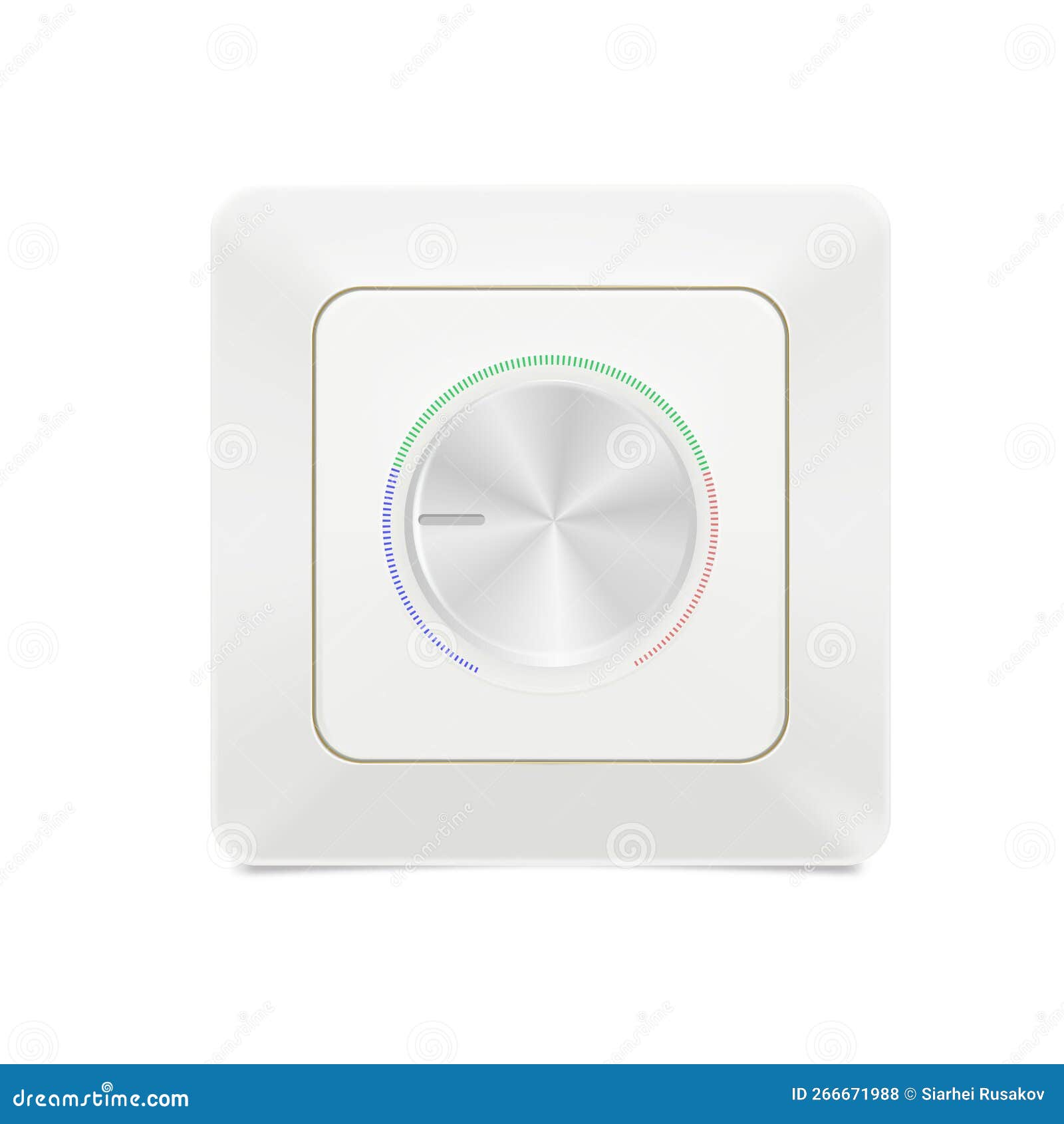 Vector Realistic Analog Controller for Floor Heating, Lighting, Power ...