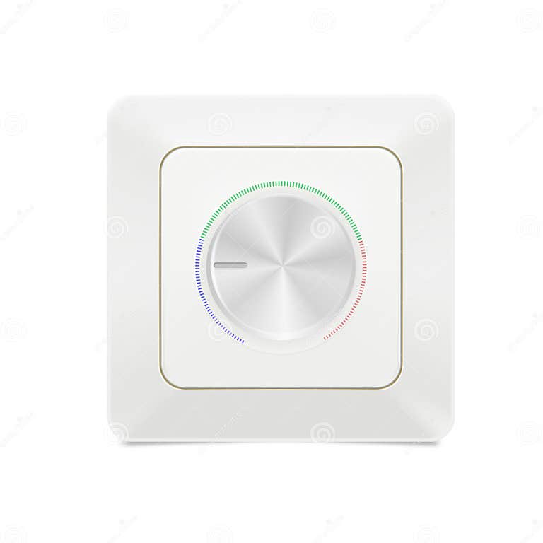 Vector Realistic Analog Controller for Floor Heating, Lighting, Power ...