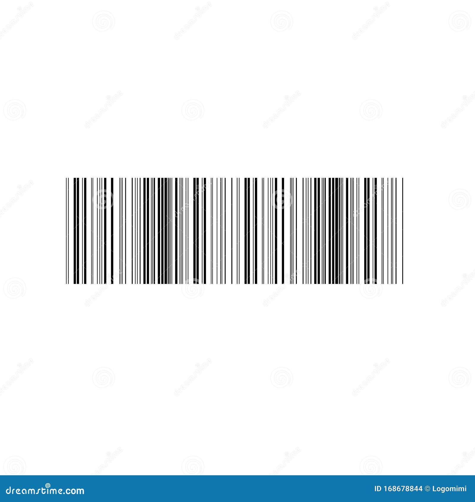 Vector Realistic Barcode Design on White Background Stock Vector ...
