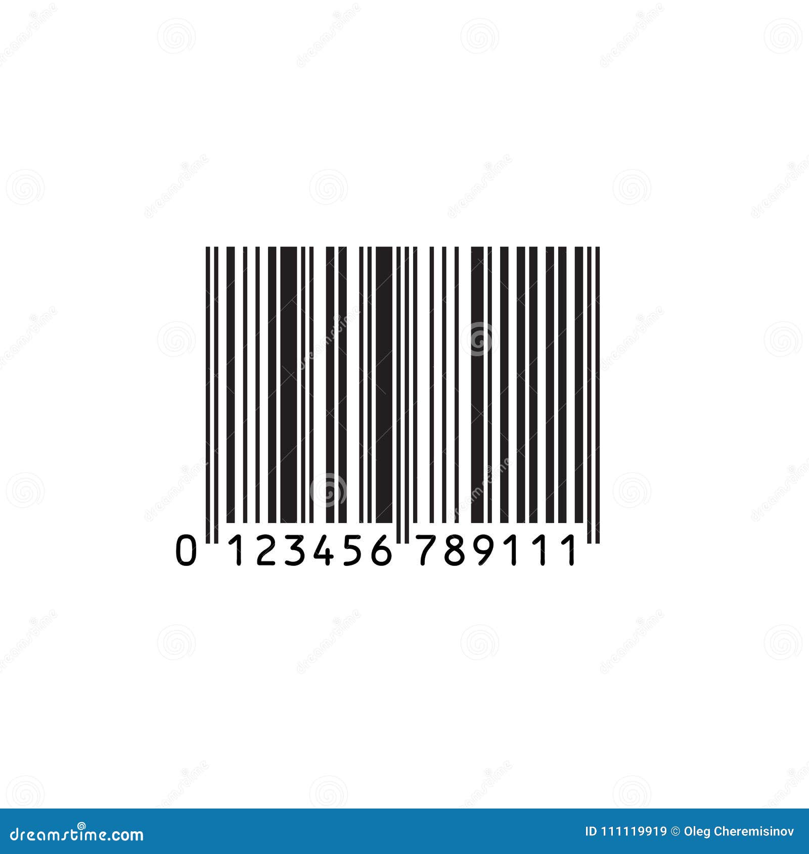 Vector Realistic Barcode Isolated On White Background. | CartoonDealer ... Vector Realistic Barcode Isolated On White Background. | CartoonDealer ...