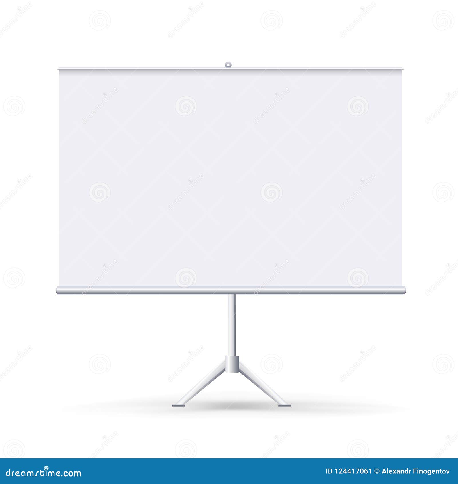 Vector Realistic Blank Flipchart Isolated on White Clean Background ...