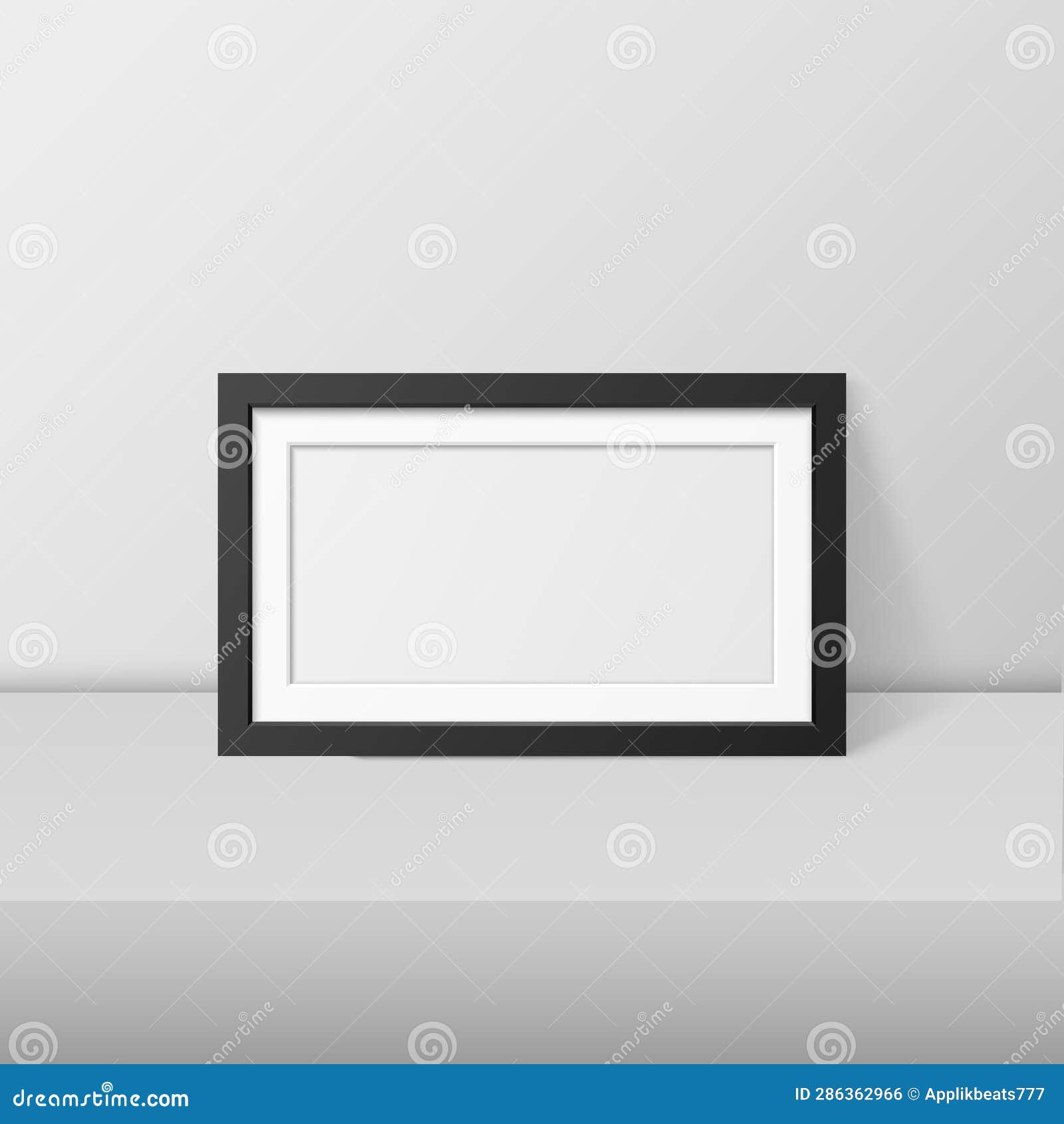 Vector Realistic Blank Picture Frame Template Set Isolated. EPS10 Stock ...