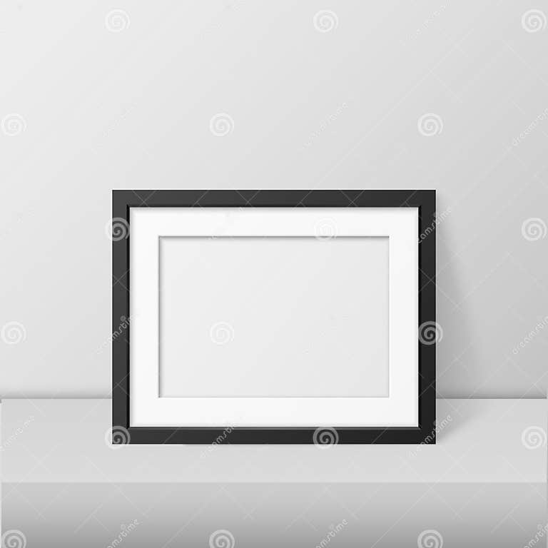 Vector Realistic Blank Picture Frame Template Set Isolated. EPS10 Stock ...