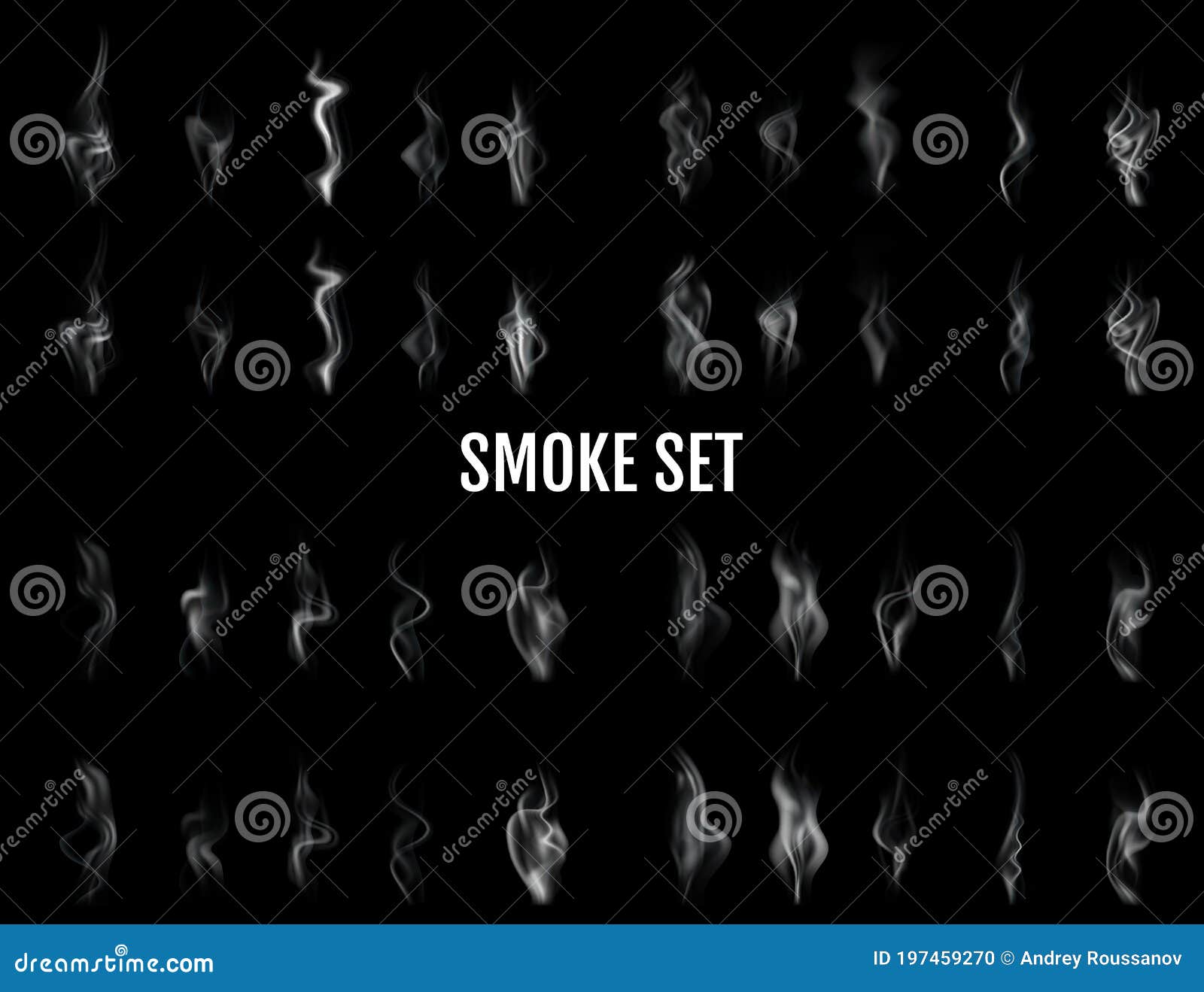 Realistic Cigarette With Smoke, Fire Isolated On Background. Tobacco ...