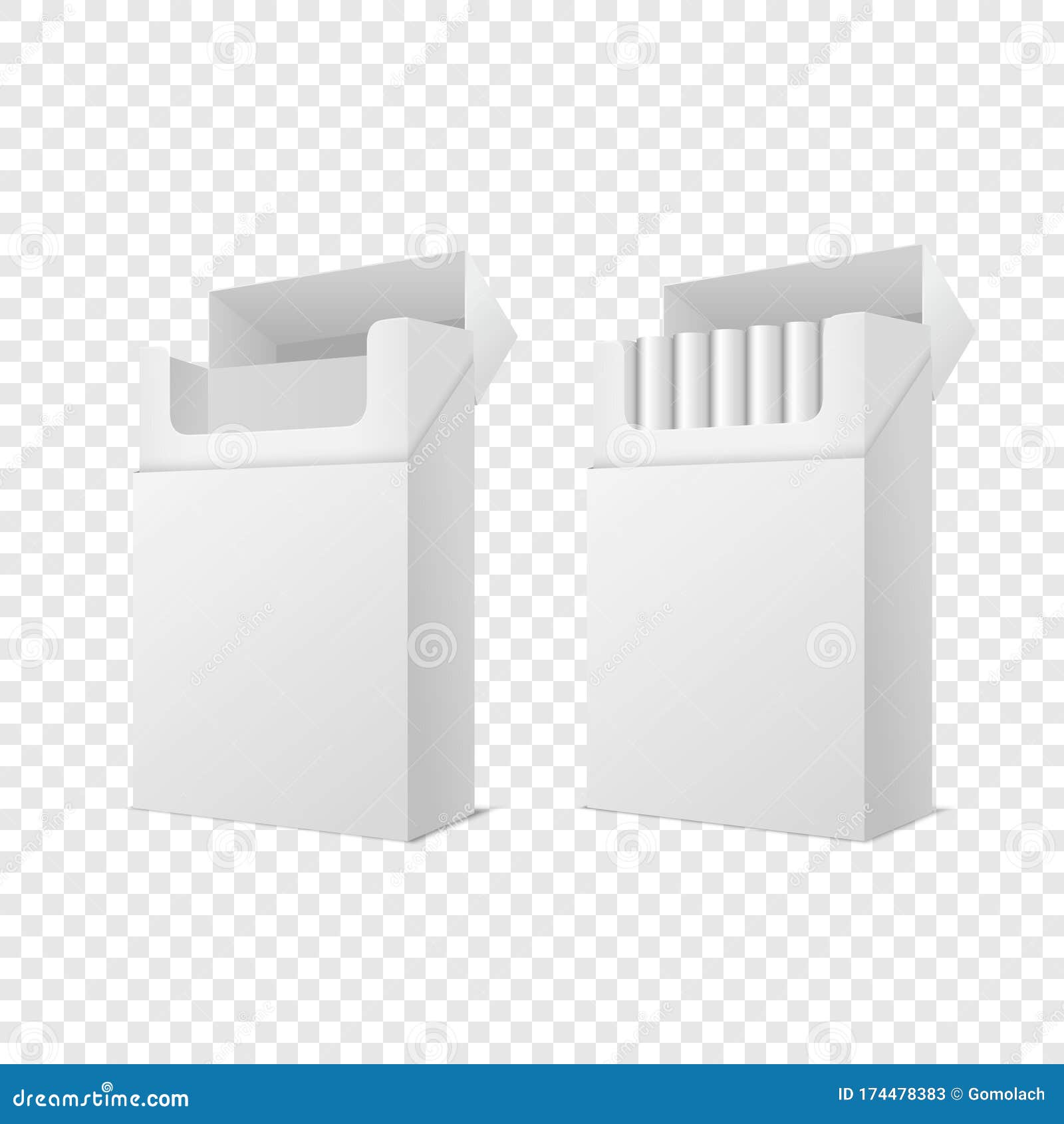 Vector Realistic Closed And Opened Clear Blank Empty And With ...