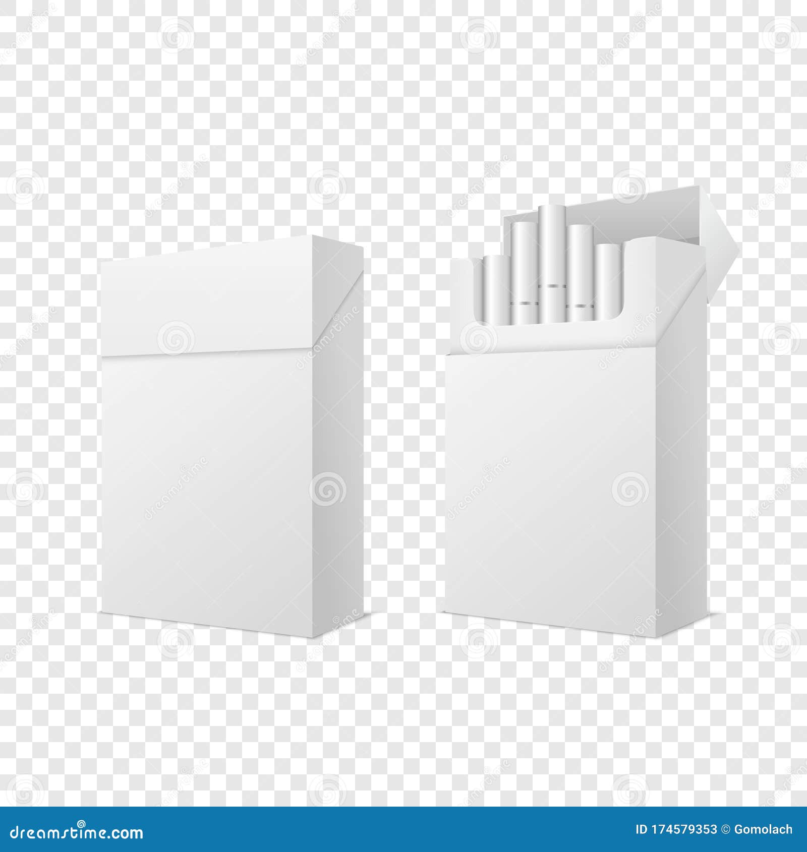 Vector Realistic Closed and Opened Clear Blank Empty and with ...