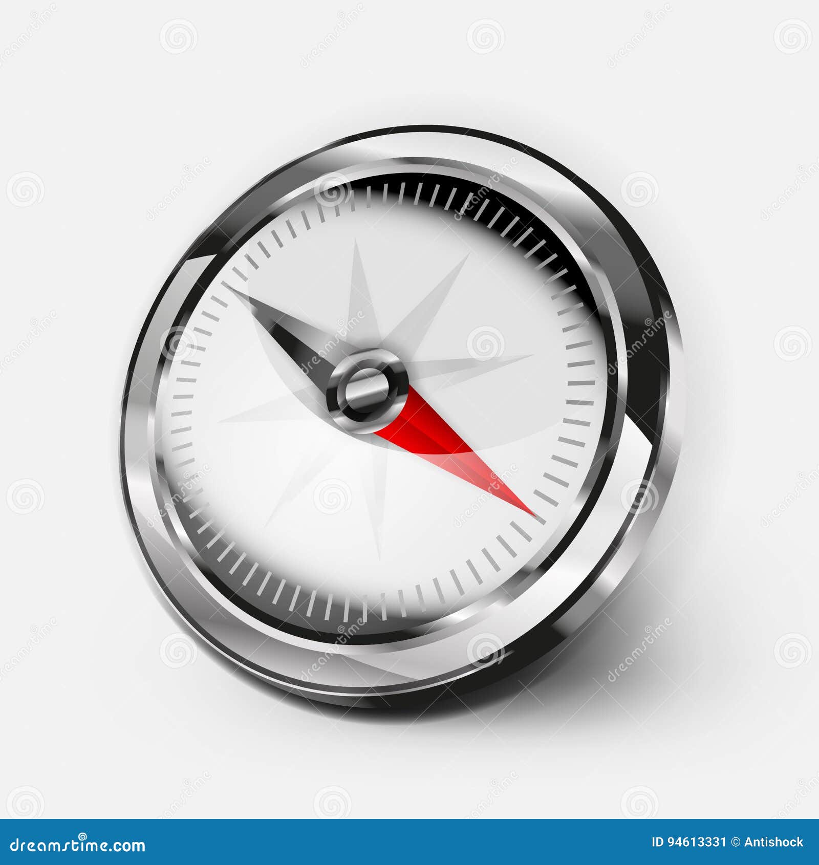 Vector realistic compass stock vector. Illustration of design - 94613331