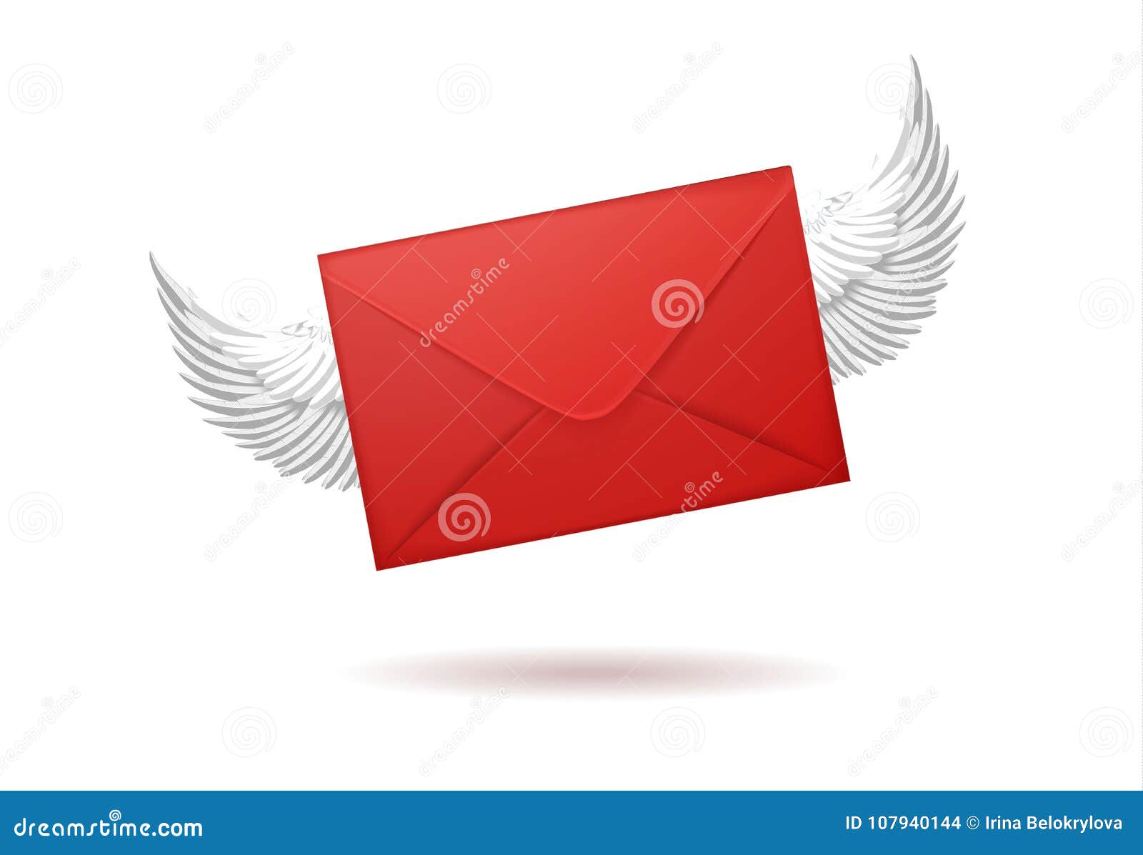 Vector Realistic 3d Envelope, Post Letter Cover Stock Vector ...
