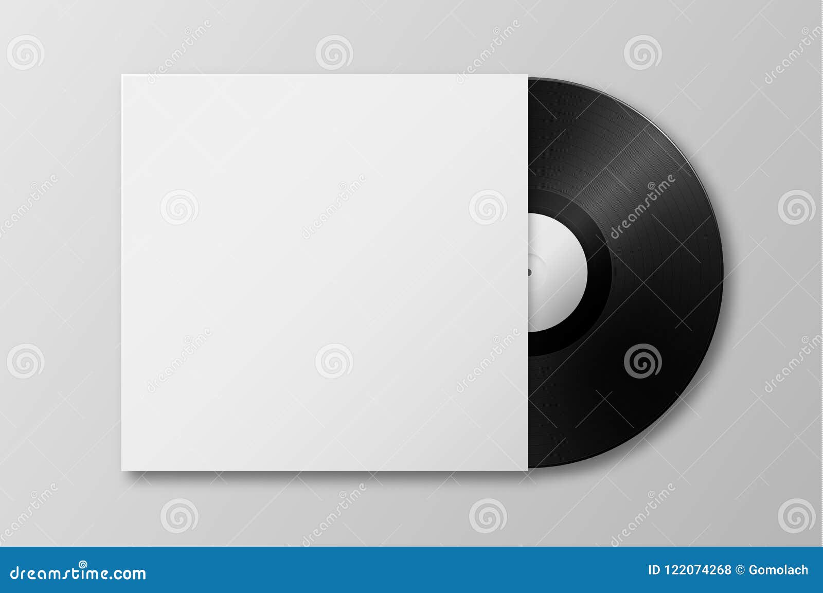 Vector Realistic 3d Music Gramophone Vinyl LP Record With Cover Icon ... Vector Realistic 3d Music Gramophone Vinyl LP Record With Cover Icon ...