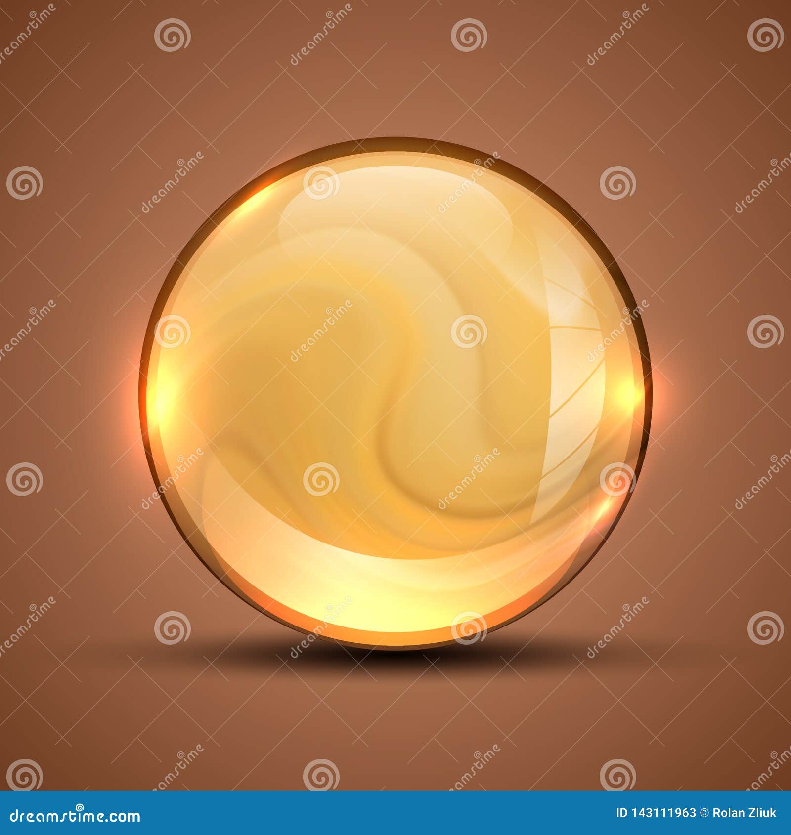 The Vector Realistic 3d Sphere.Vibrant Color Stock Vector ...