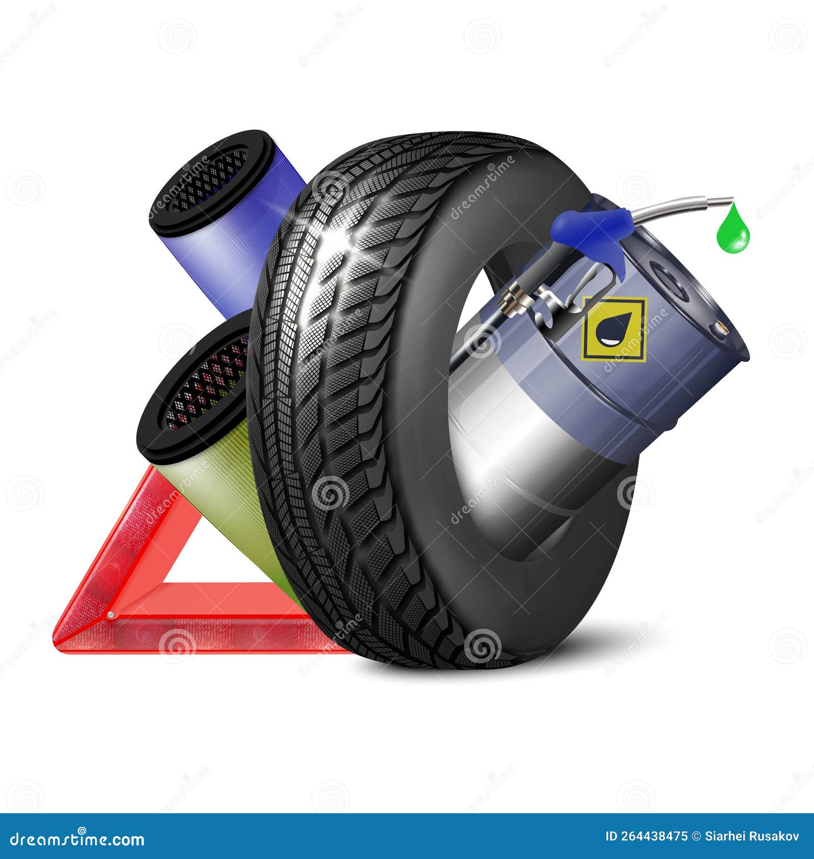 Vector Realistic, 3D Spray Paint Wheel for Auto Painting. Stock Vector ...
