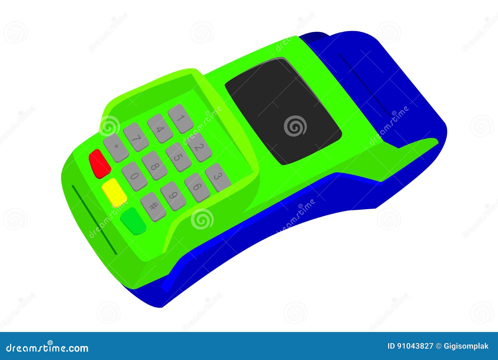 Realistic EDC Machine at White Background Stock Vector - Illustration ...