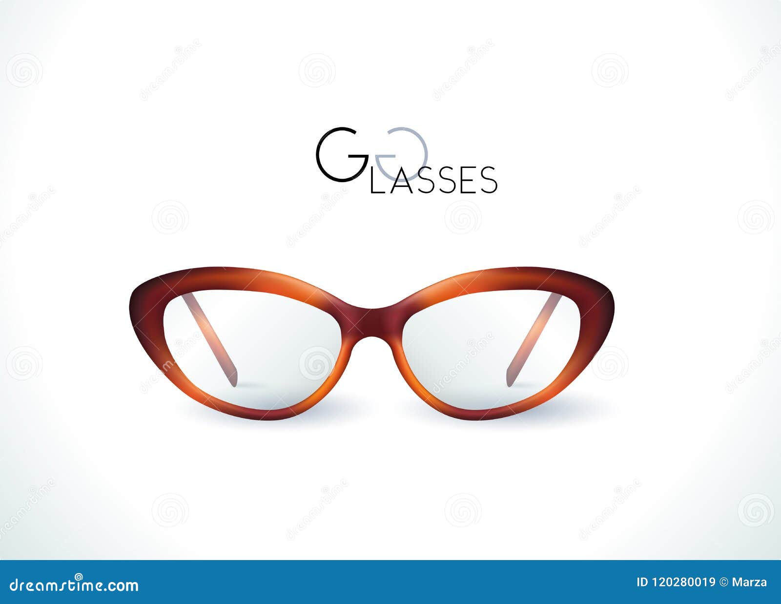 Vector Realistic Eyeglasses Stock Vector - Illustration of shape ...
