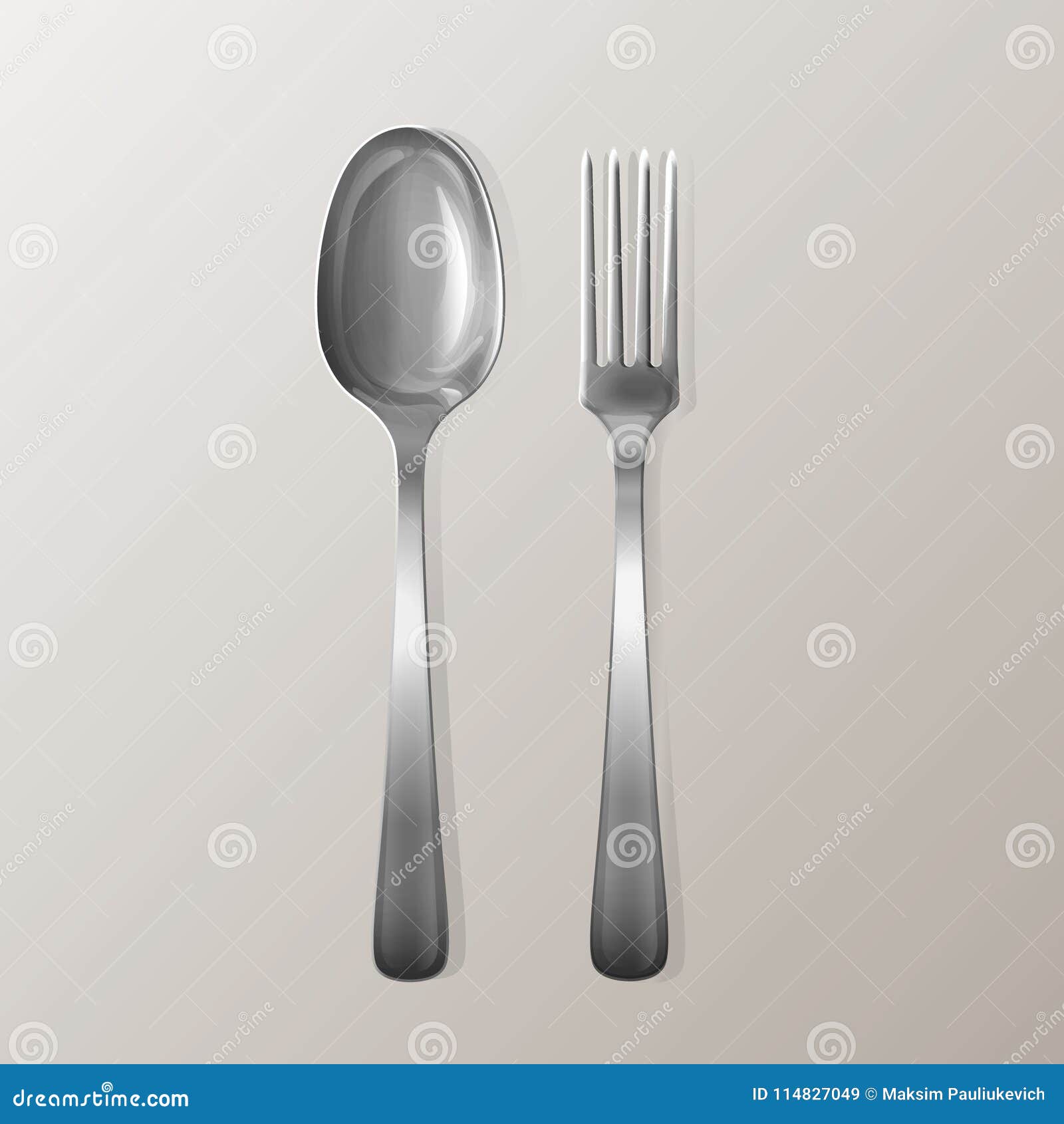 Realistic Fork Isolated On Transparent Background. Vector Illustration ...