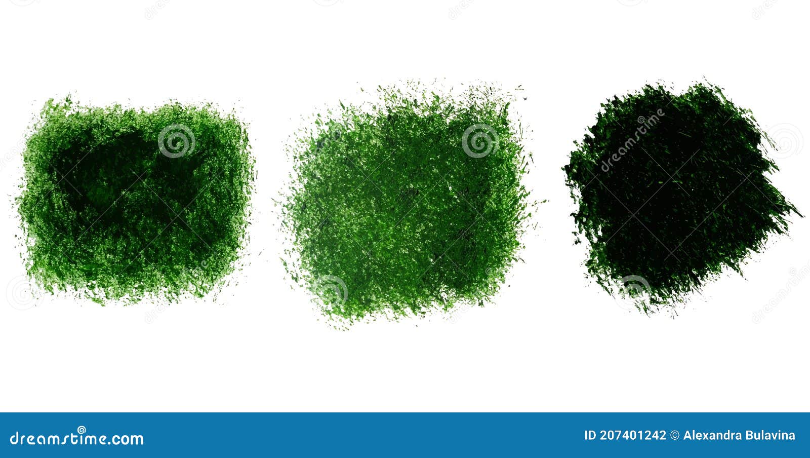 Vector Realistic Green Grass Texture, Isolated Pieces Of Grass Stock ...