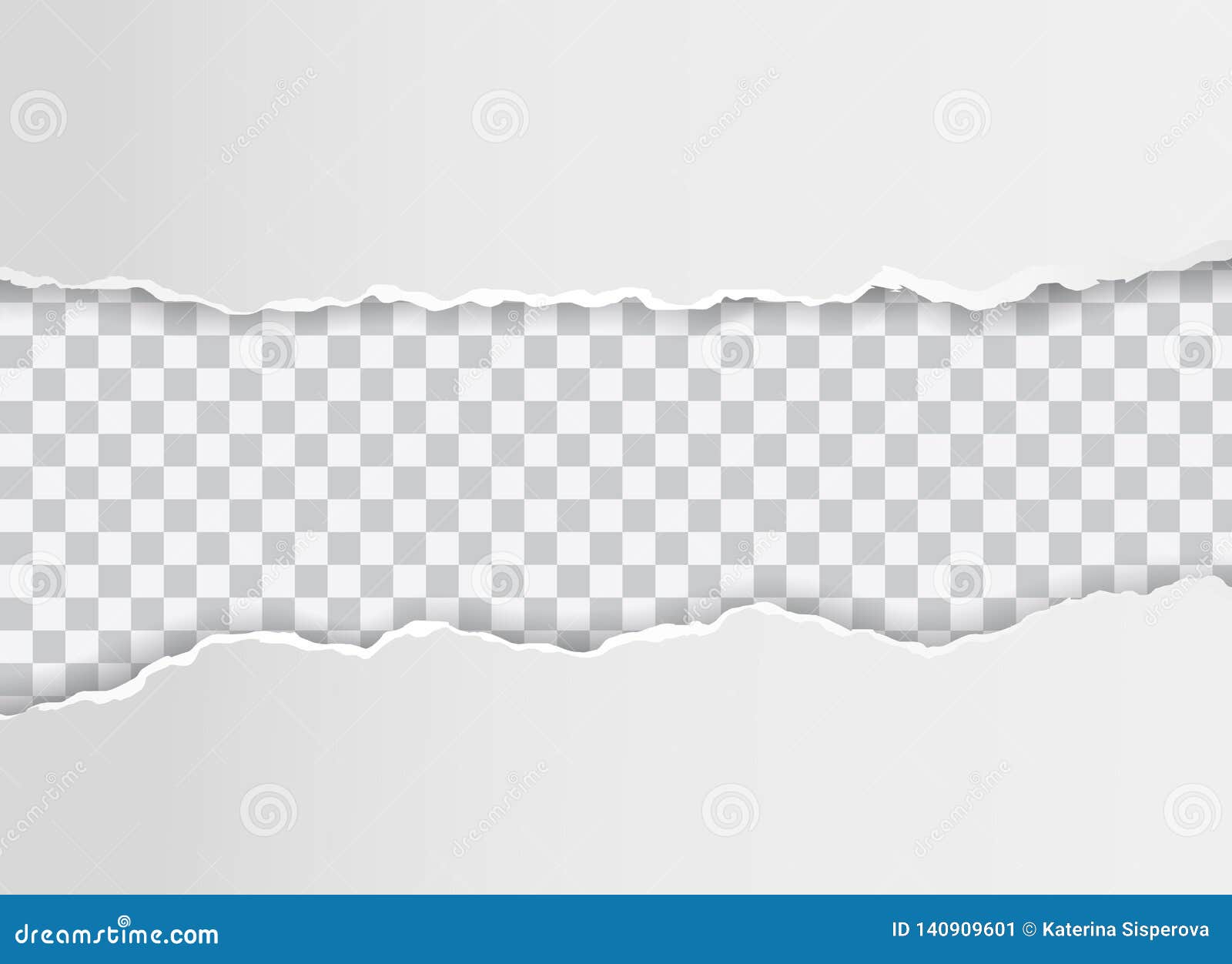 Vector Realistic Hole in Paper Sheet on Transparent Background Stock ...