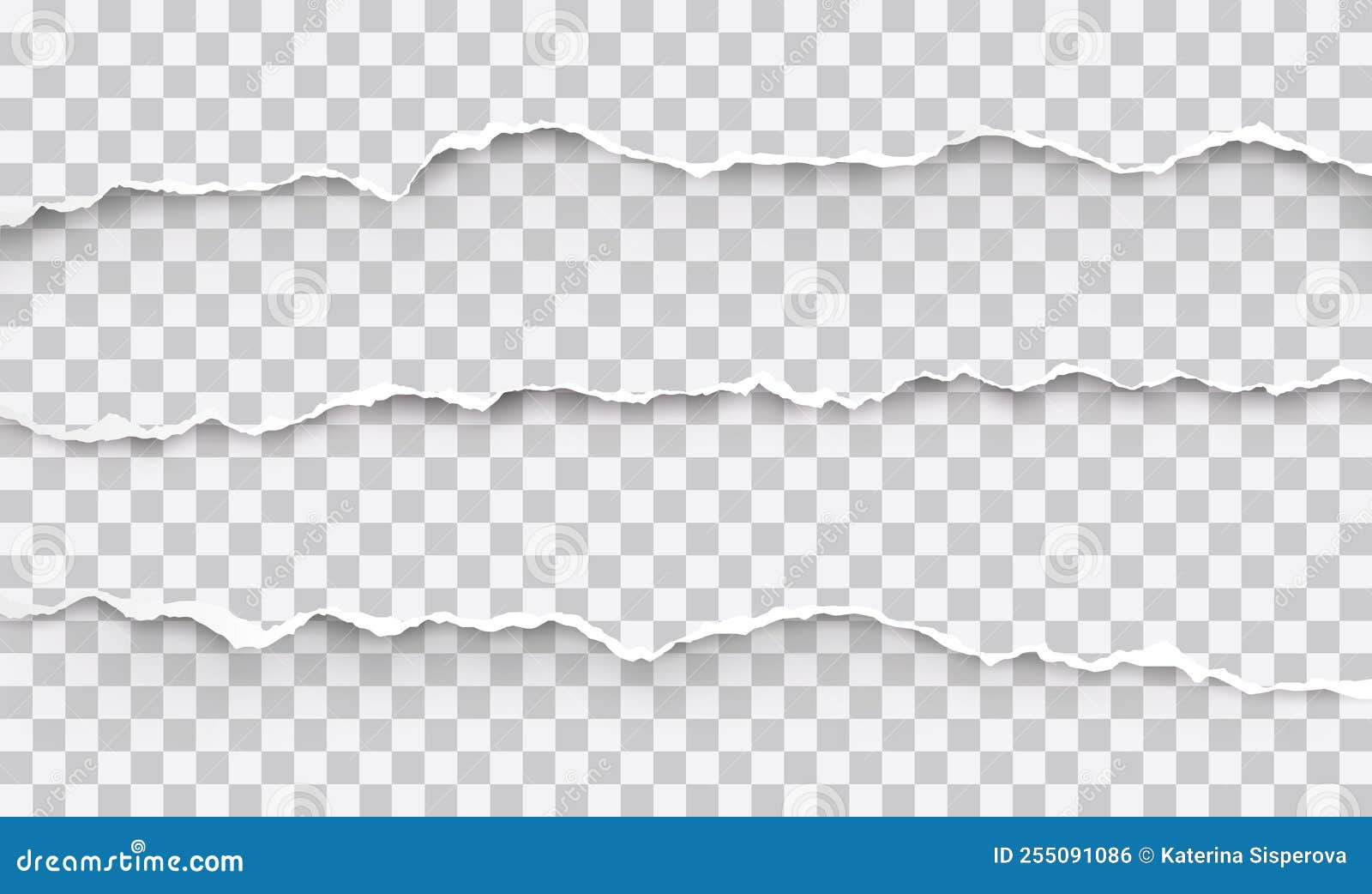 Vector Realistic Hole Torn in Paper with Shadows Isolated on ...