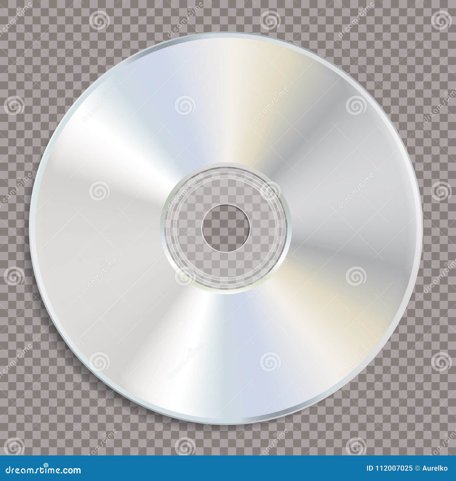 Blank white CD trans stock vector. Illustration of compact - 112007025