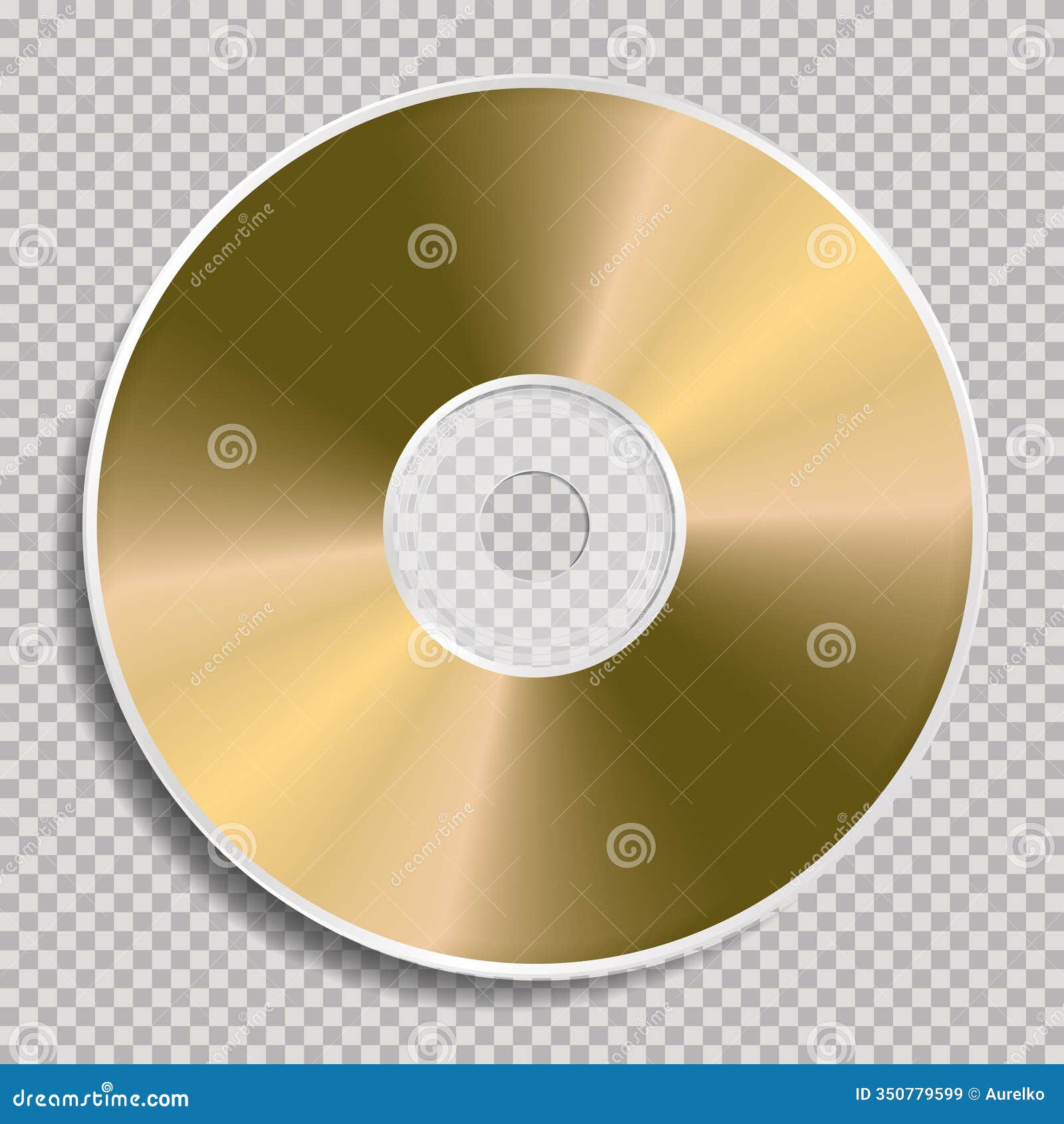 DVD golden stock vector. Illustration of realistic, cdrom - 350779599