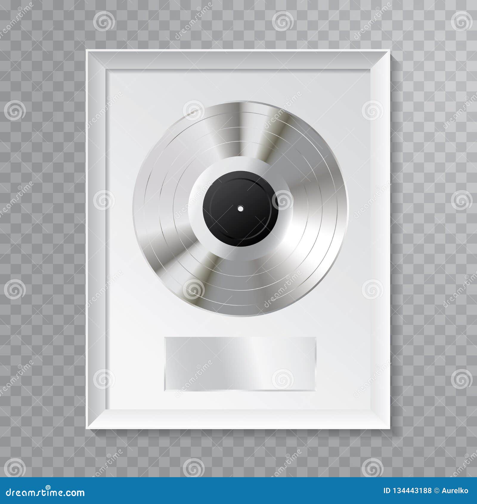LP platinum white stock illustration. Illustration of frame - 134443188