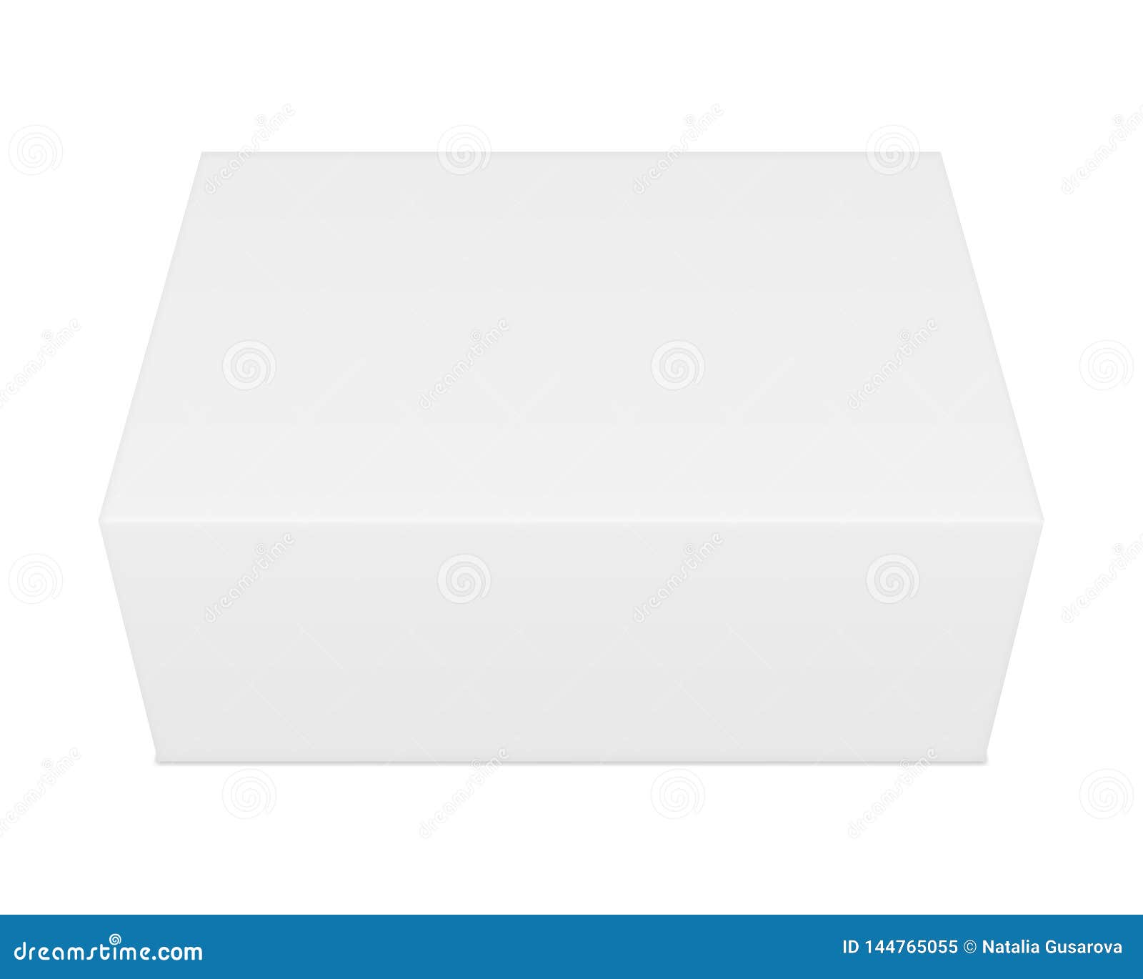 Closed, Rectangular Padlock With A Keyhole And Shackle, Isolated On A ...