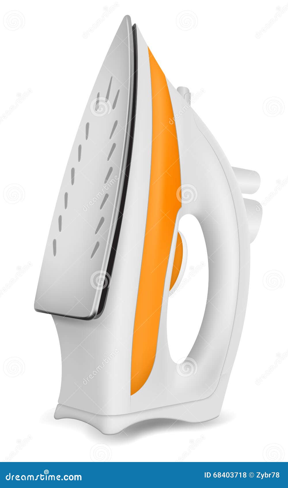 Vector realistic iron stock vector. Illustration of modern - 68403718