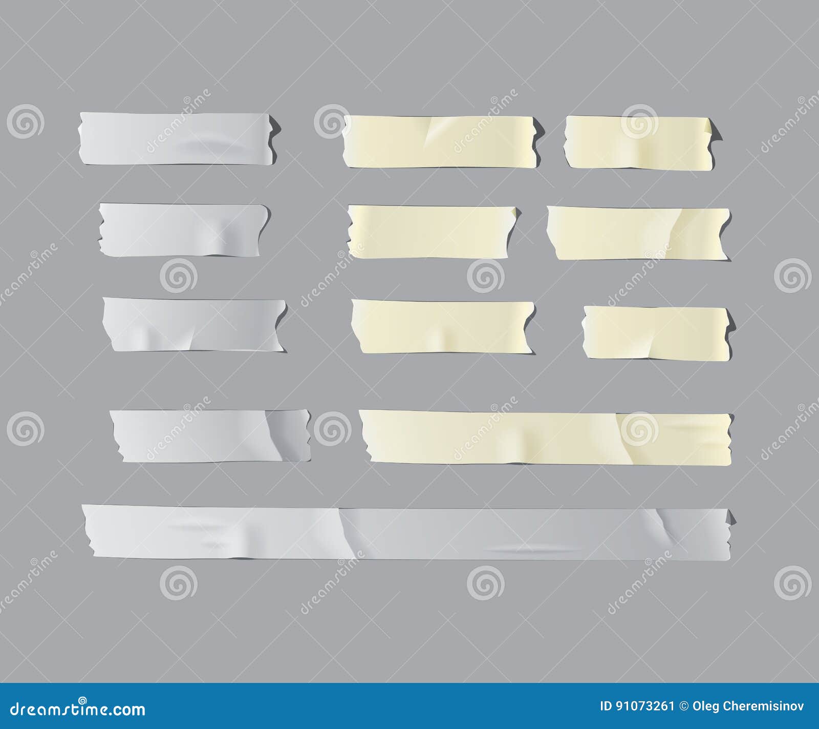 Vector Realistic Isolated Adhesive Tape Set. Stock Vector ...
