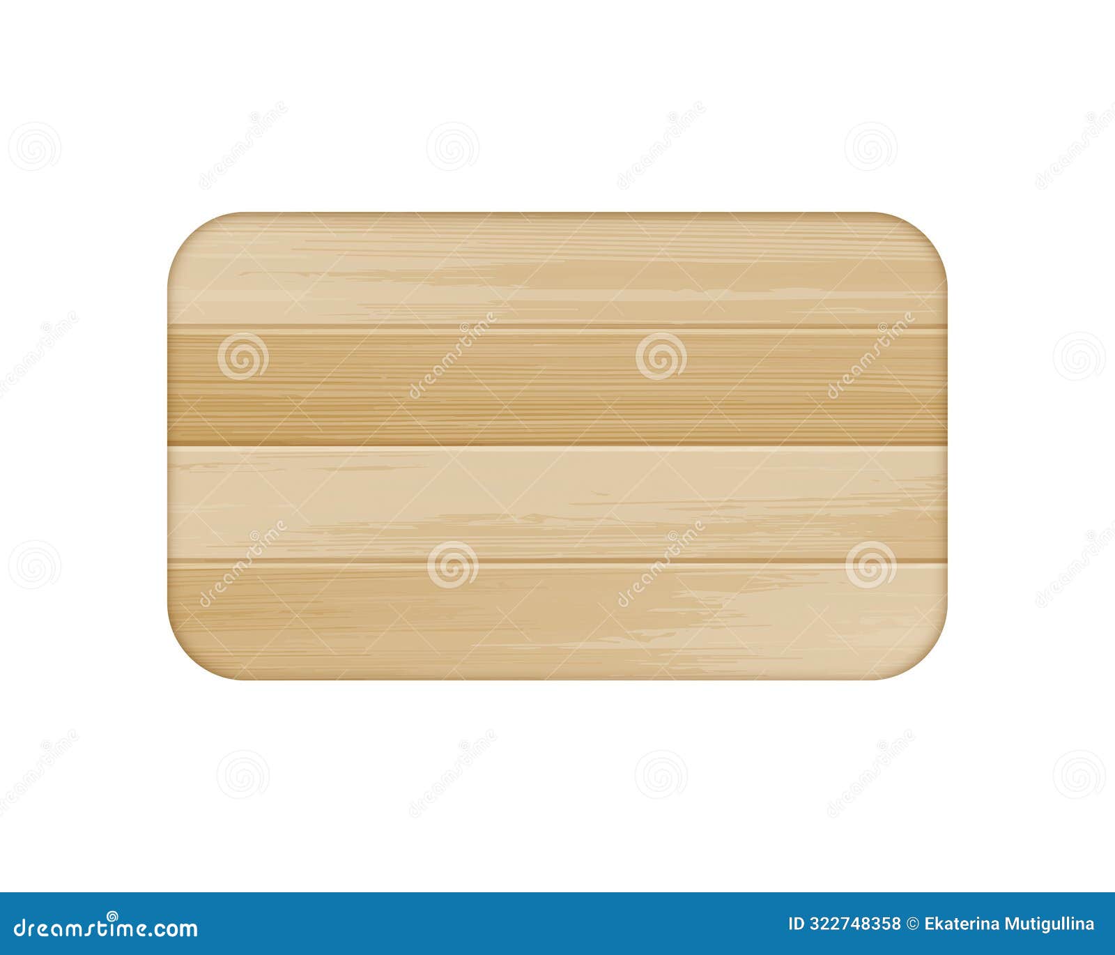 Vector Realistic Light Brown Wooden Rectangle Plaque. Wood Texture ...