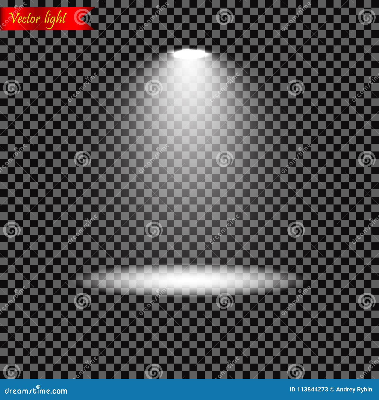 Vector realistic light stock vector. Illustration of modern - 113844273