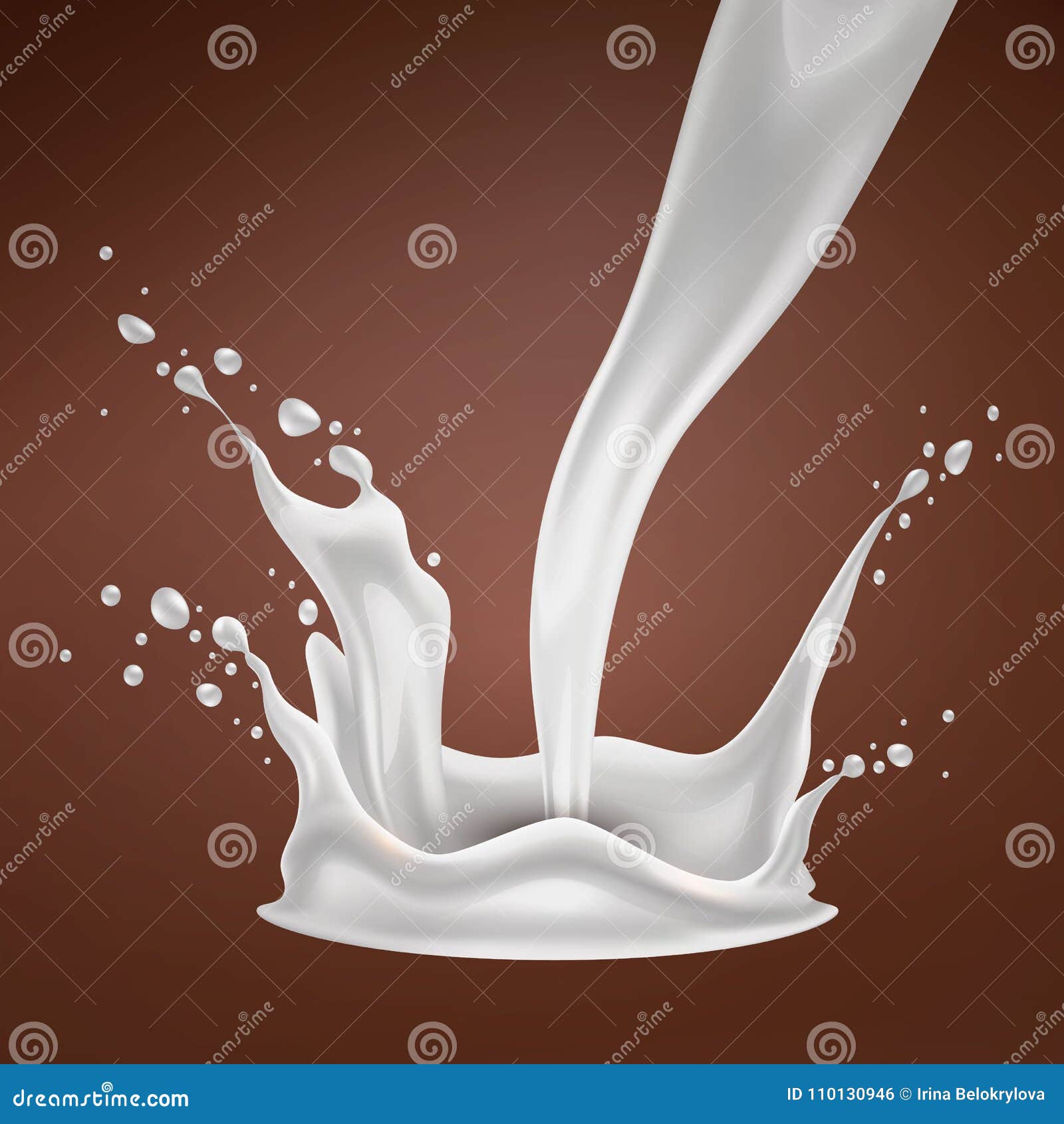 Realistic Milk Splash On Blue Background Cartoon Vector | CartoonDealer ... Realistic Milk Splash On Blue Background Cartoon Vector | CartoonDealer ...