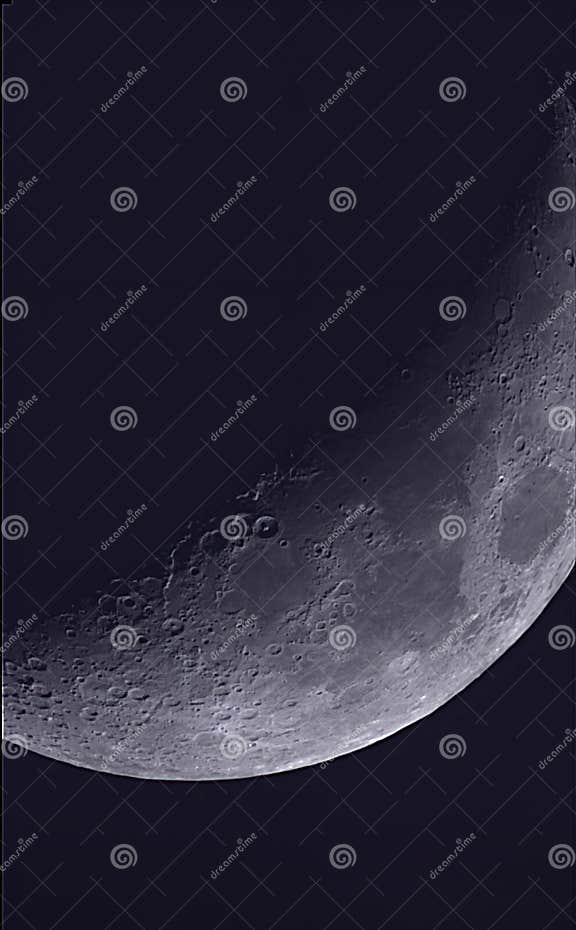 Vector Realistic Moon in the Dark Sky. Stock Image - Image of cosmos, astro: 360160373