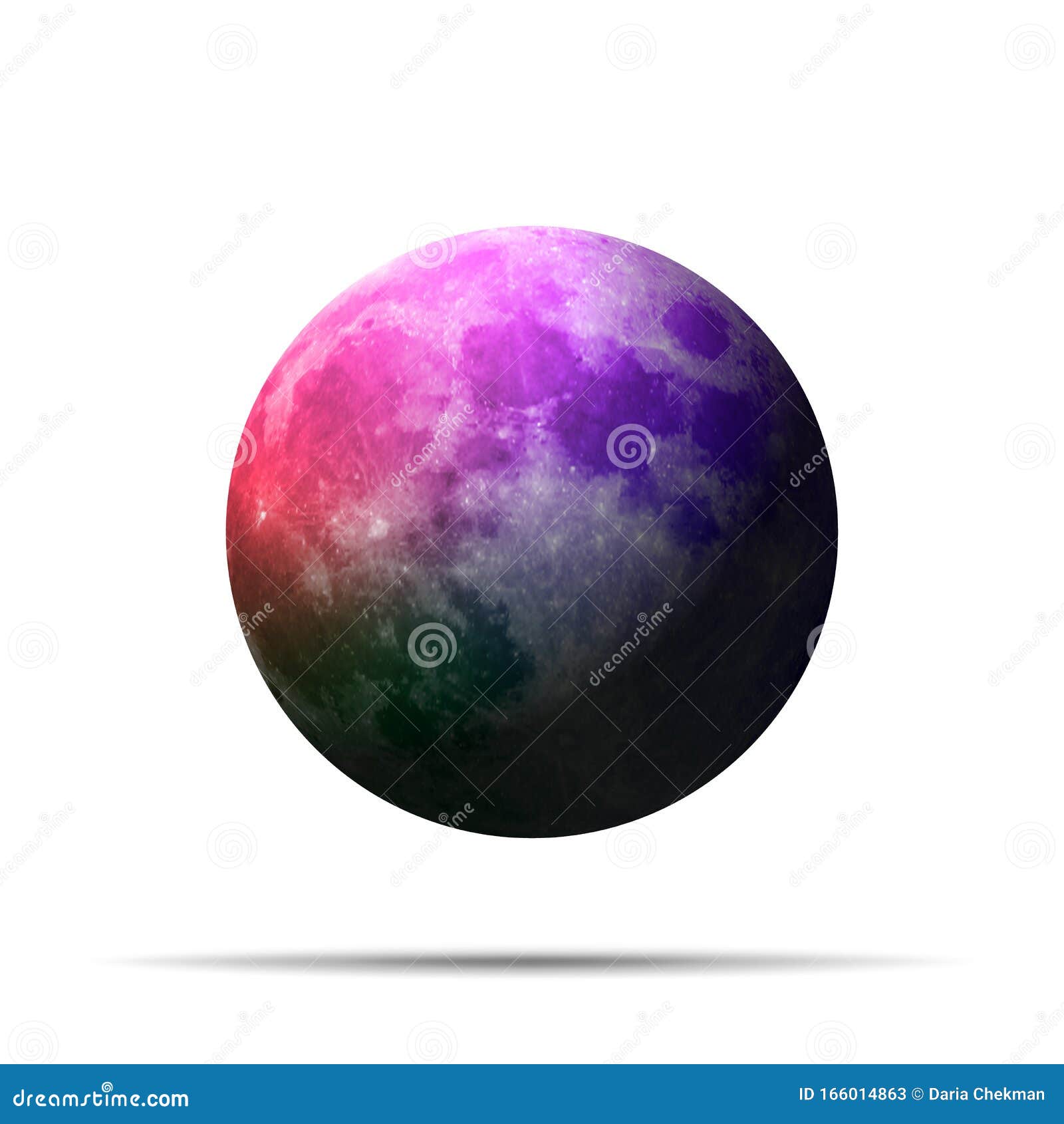 Vector Realistic Moon. Vector Illustration Stock Illustration ...