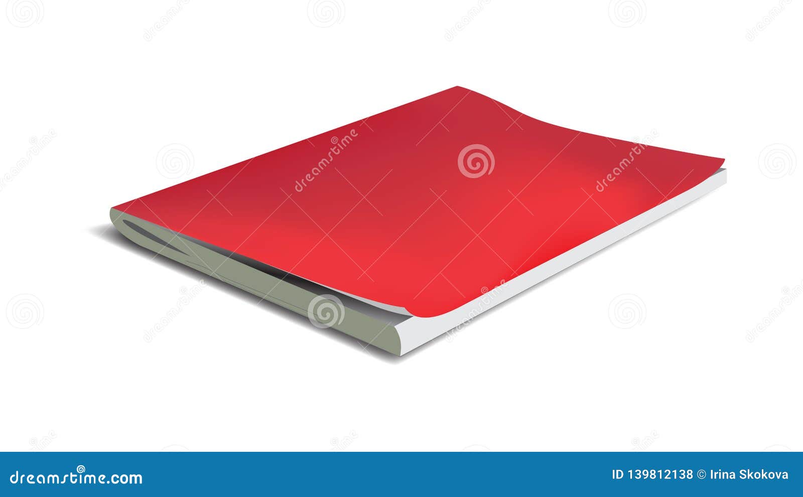 Vector Realistic Notebook Isolated on a White Background Stock ... Vector Realistic Notebook Isolated on a White Background Stock ...