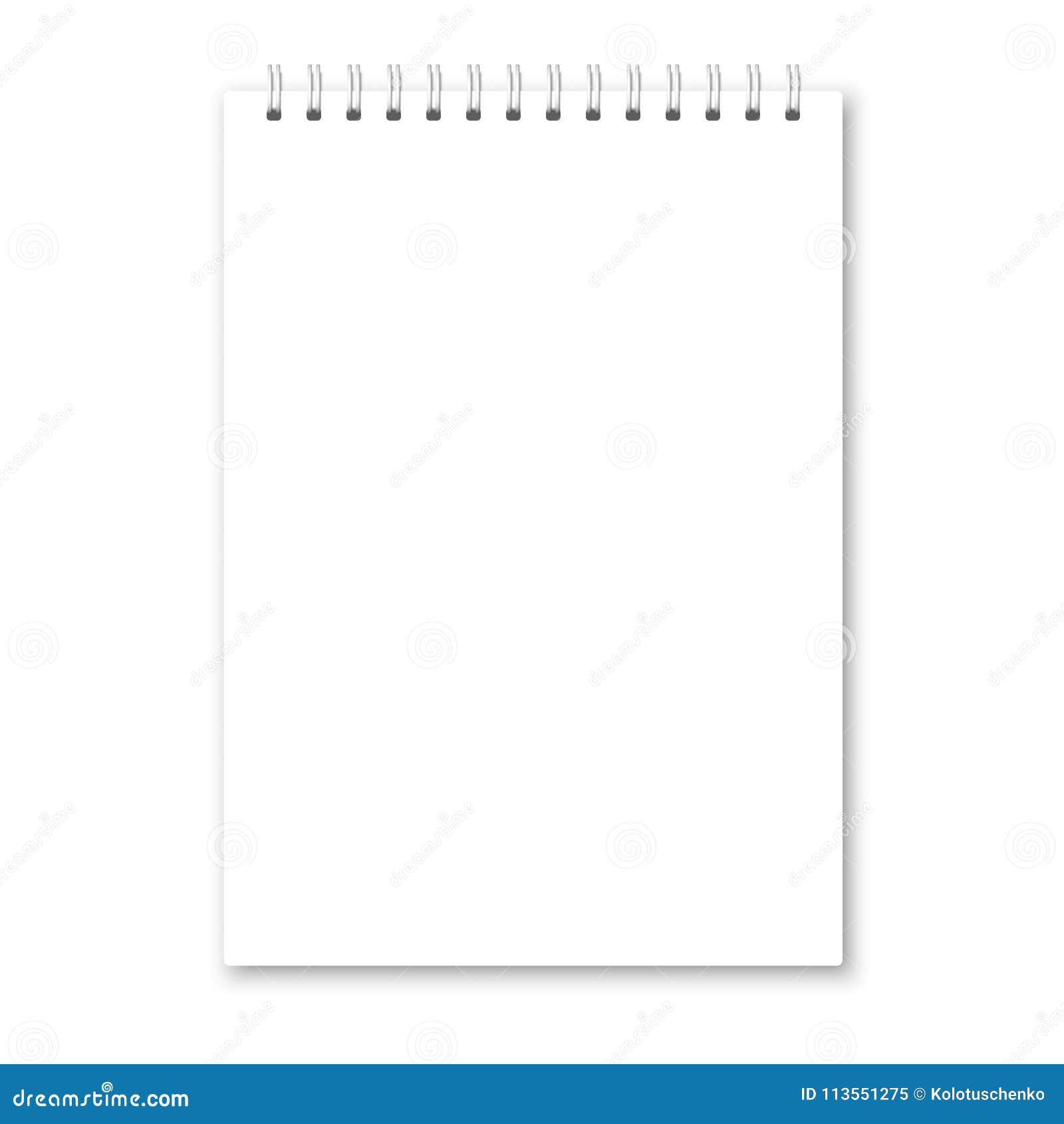 Vector Realistic Opened Notebook Cover Stock Vector - Illustration of ...