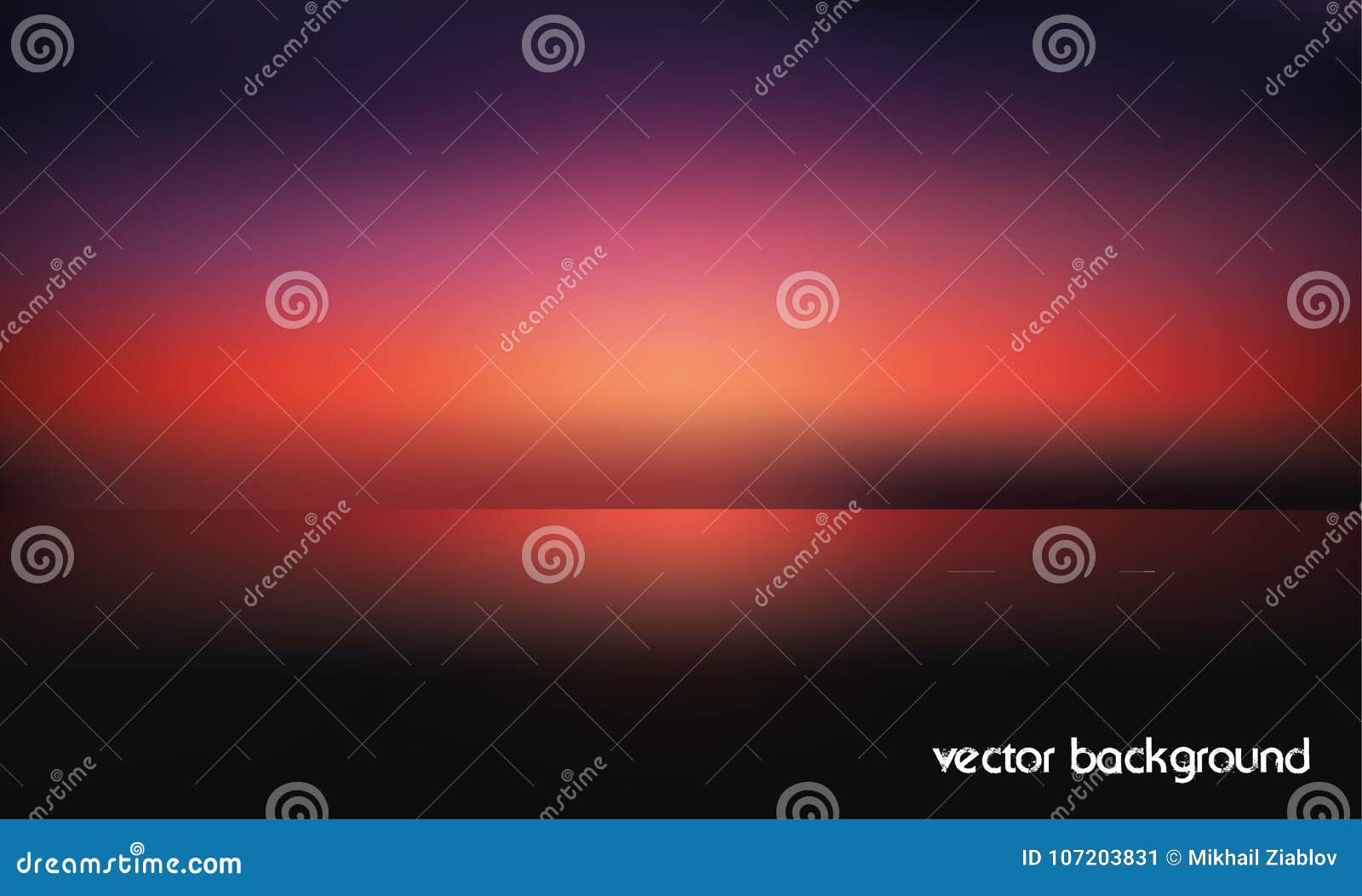 Vector Realistic Pastel Color Sunset Stock Vector - Illustration of ...