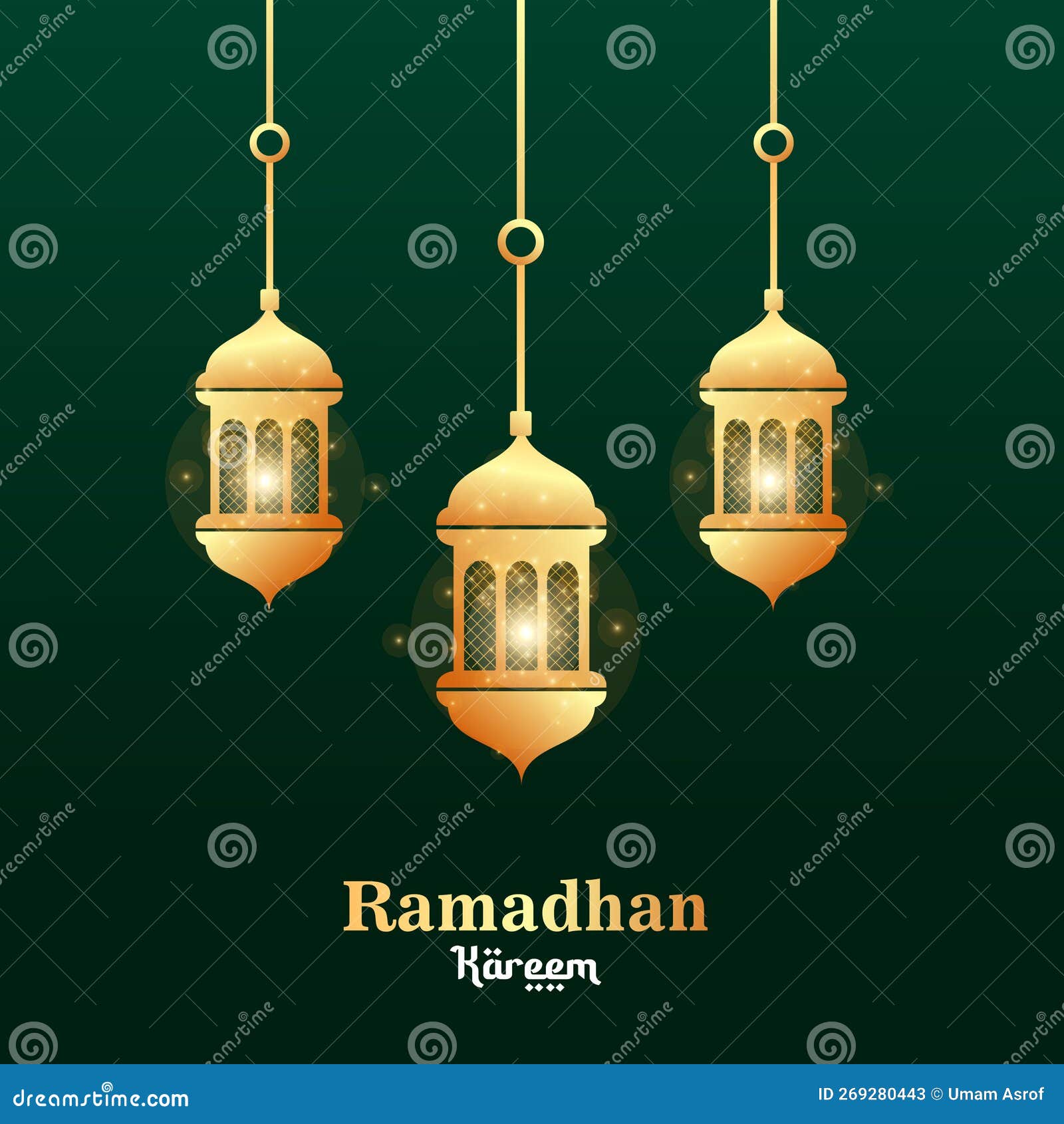 Vector Realistic Ramadan Lantern Symbol Stock Vector - Illustration of ...
