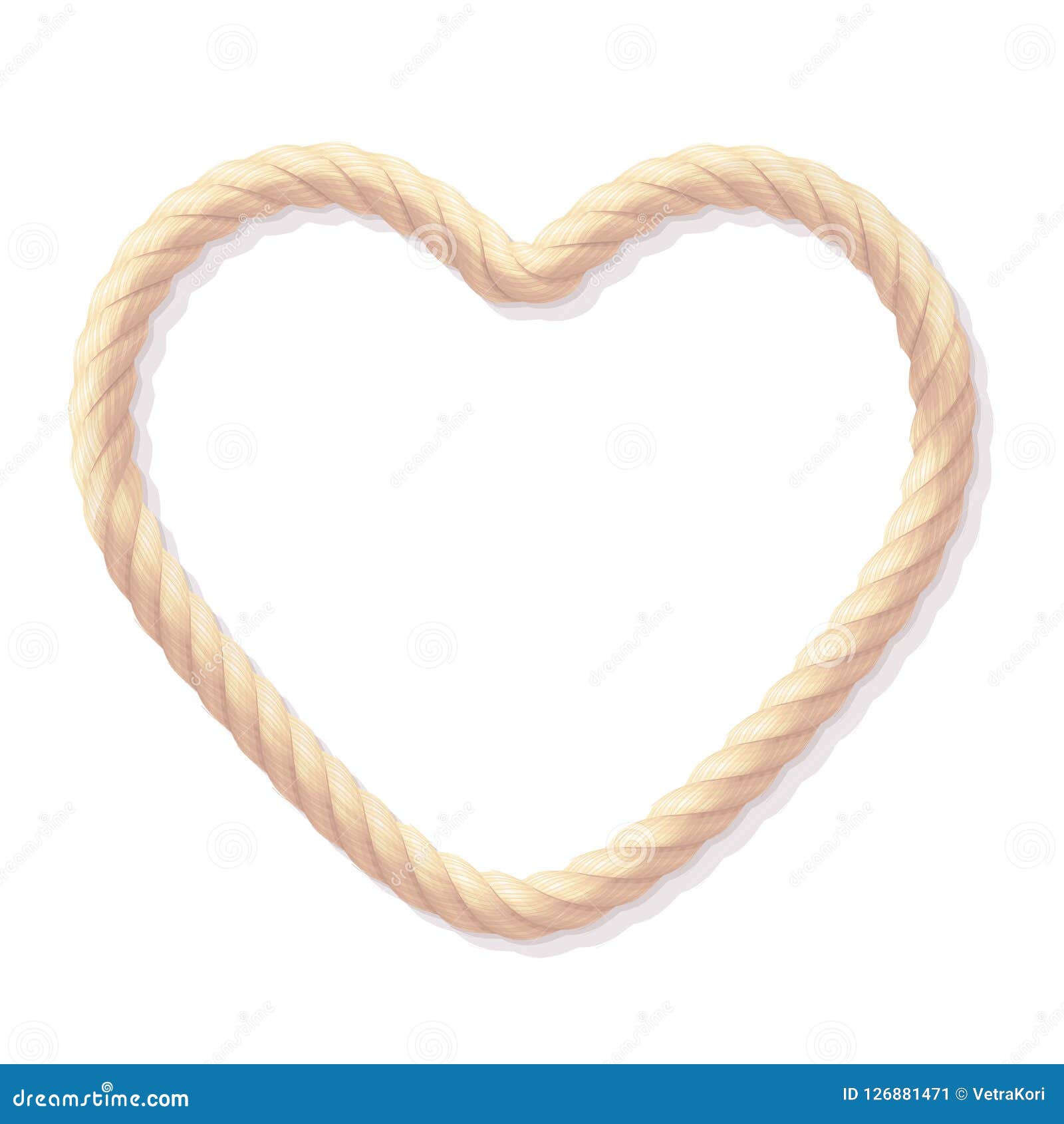 Vector Realistic Rope Frame Stock Vector - Illustration of geometric ...