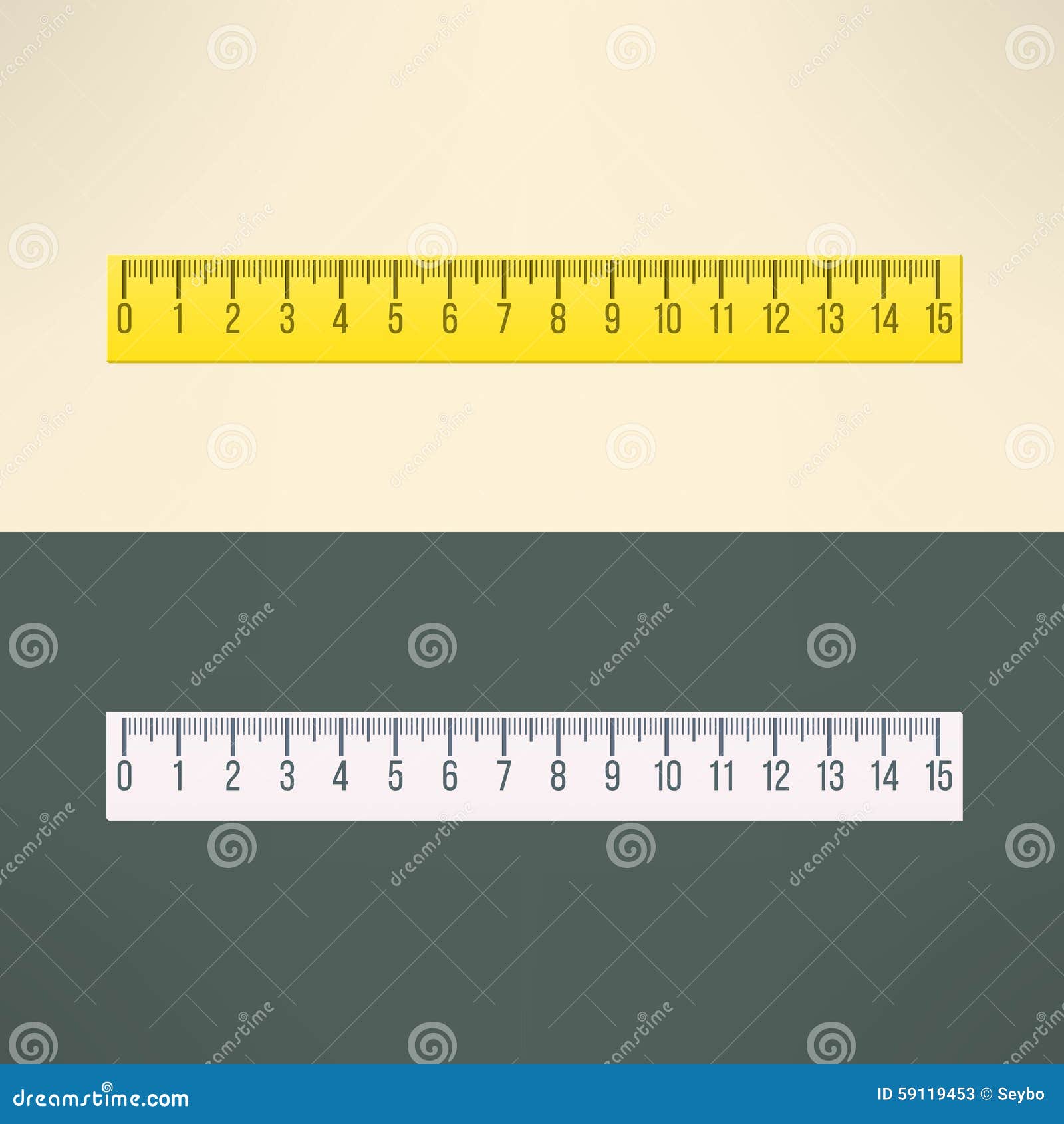 Vector Realistic Ruler Tool. Education and Office Stock Vector ...