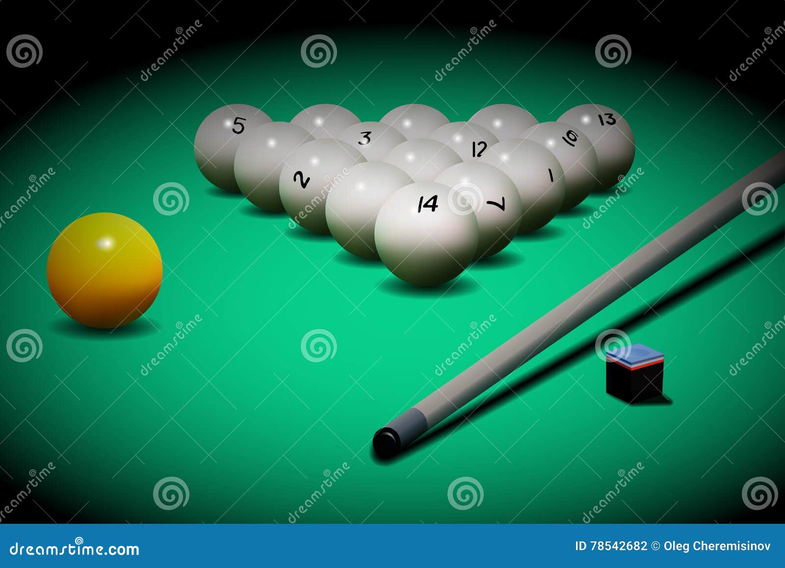 Vector Realistic Russian Billiards. Stock Vector - Illustration of ...