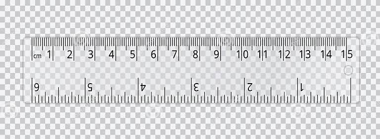 Vector Realistic School Ruler Isolated on Transparent Background Stock ...