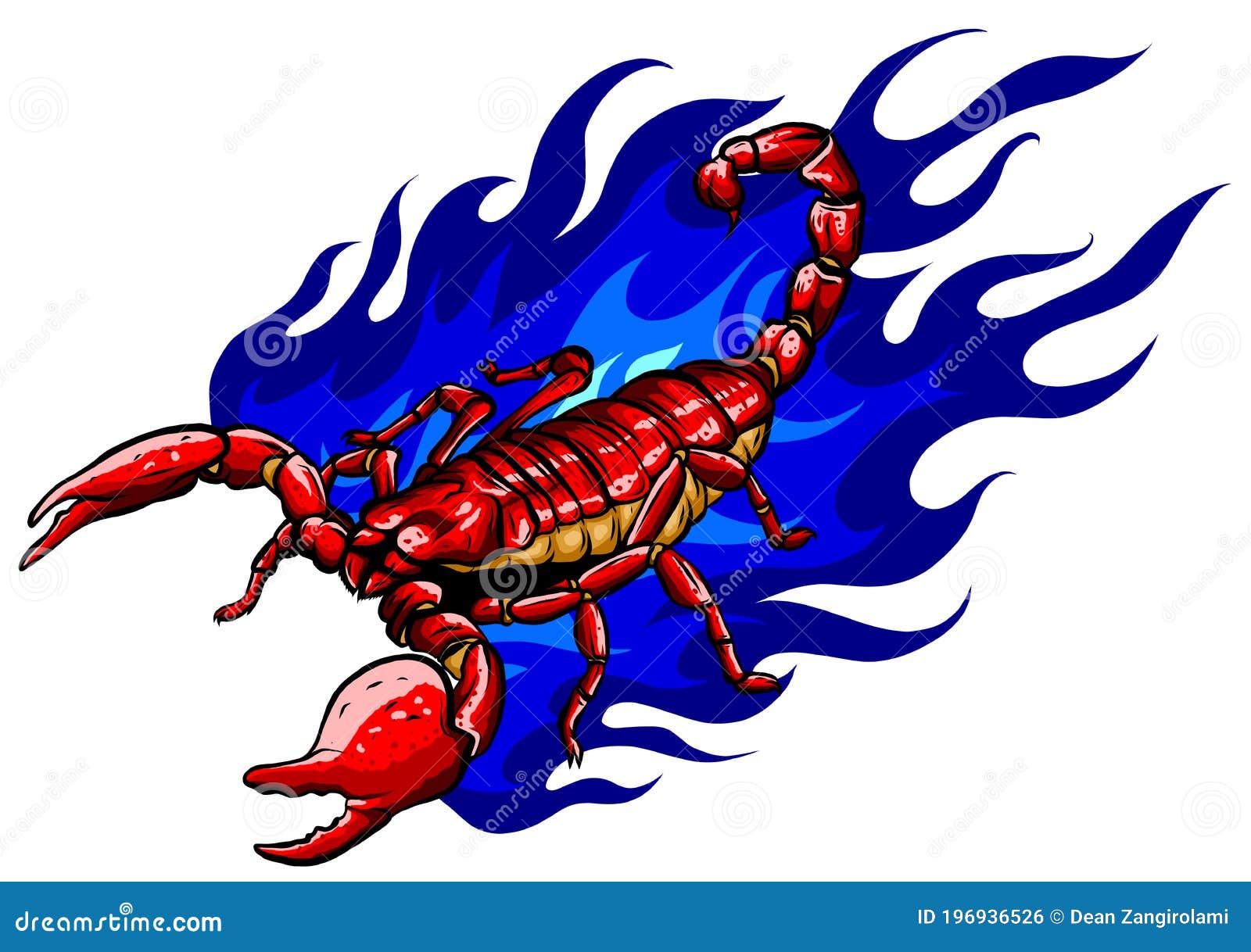 Realistic Scorpion On White Natural Pose Royalty-Free Stock Photo ...