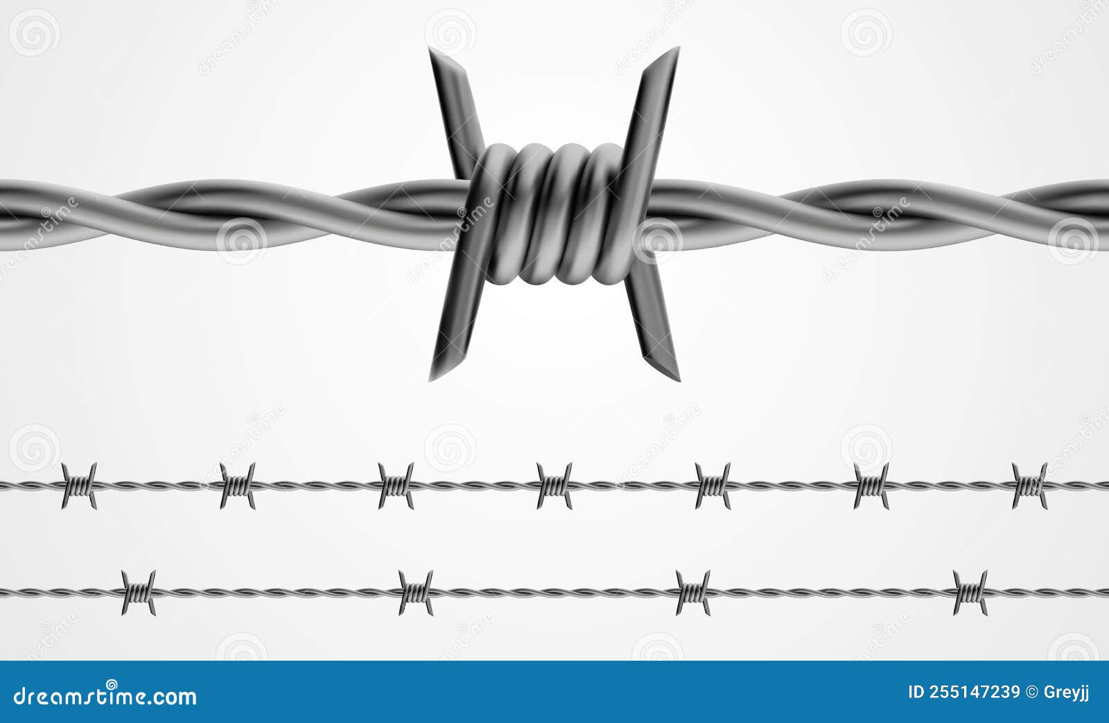 Seamless Barbed Wire Pattern Cartoon Vector | CartoonDealer.com #14369535
