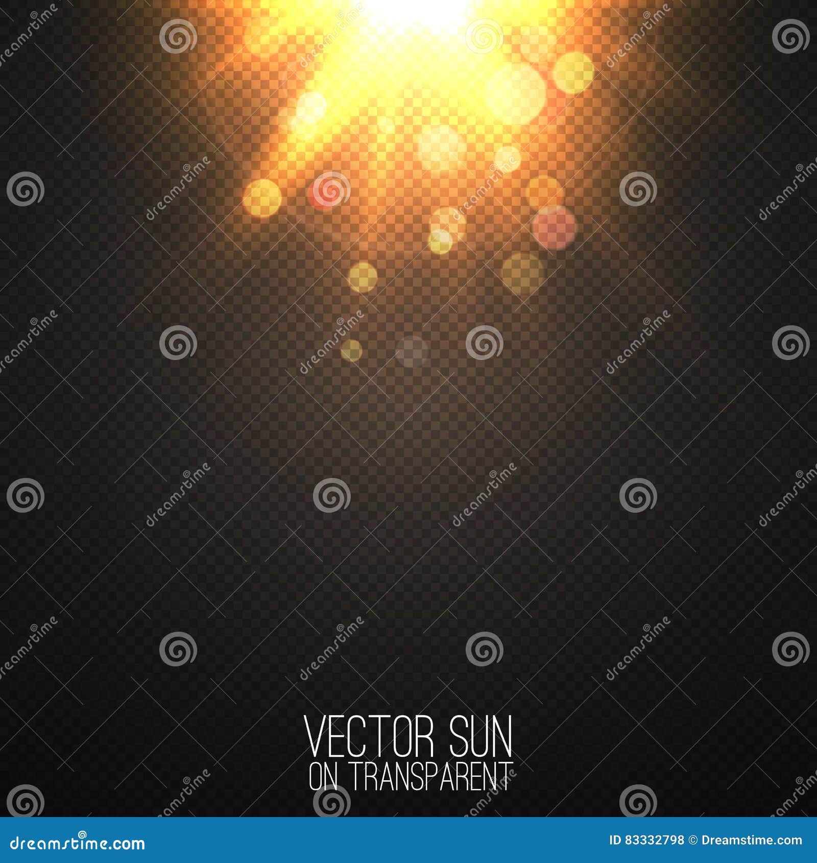 Vector Realistic Sun on Transparent . Stock Vector - Illustration of ...