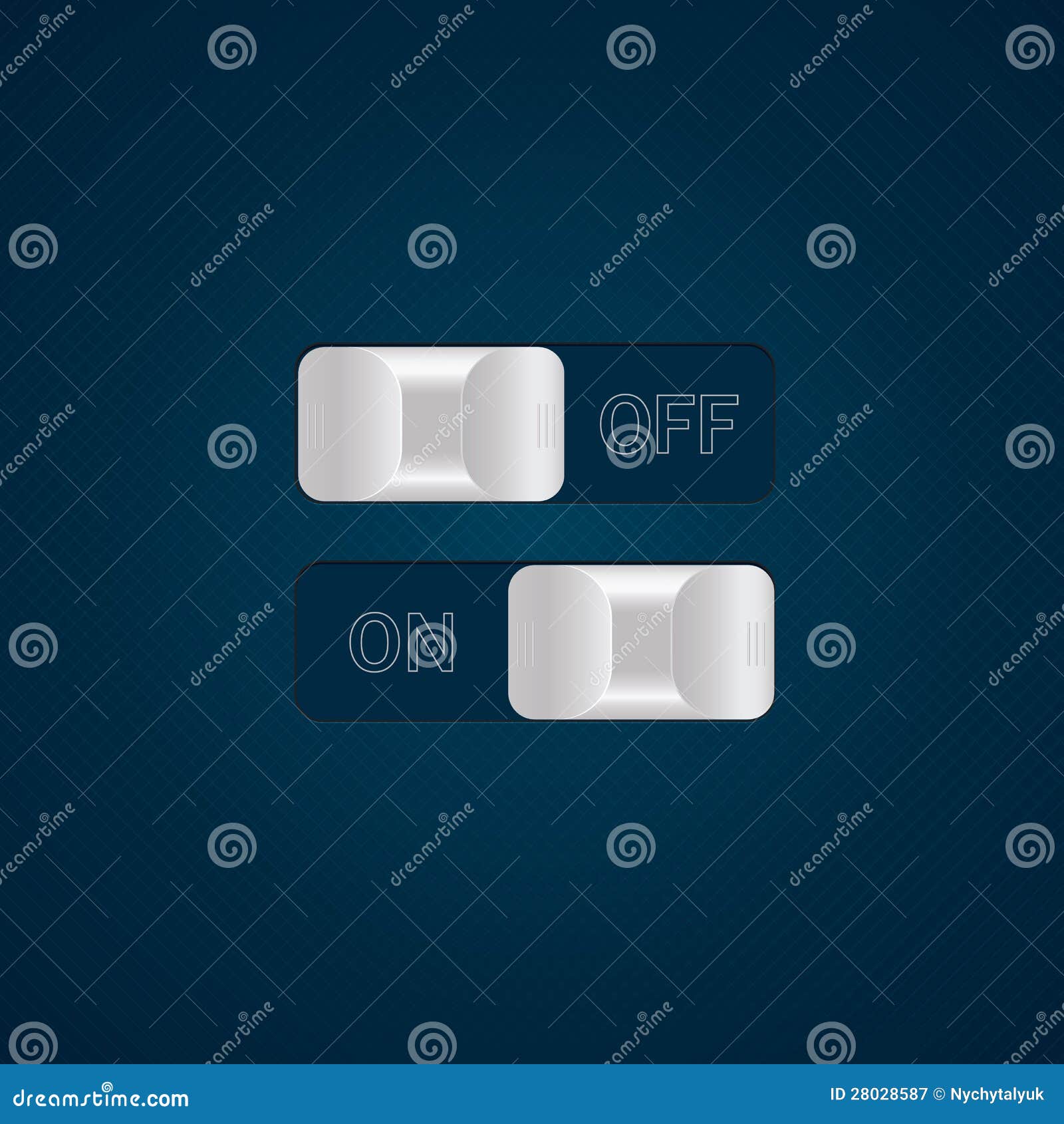 Realistic On-Off Switch. Cartoon Vector | CartoonDealer.com #27999843