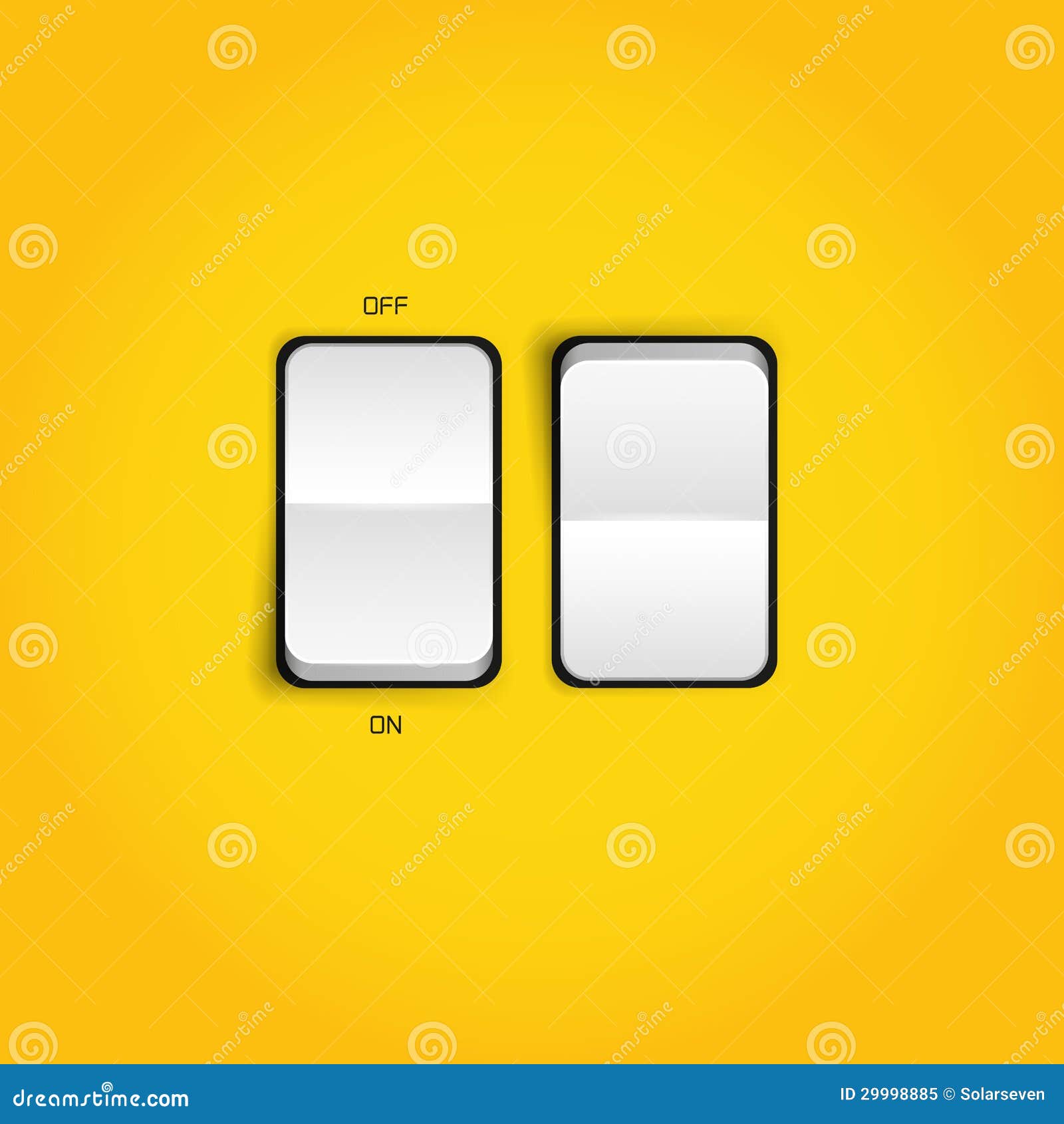 Realistic On-Off Switch. Cartoon Vector | CartoonDealer.com #27999843