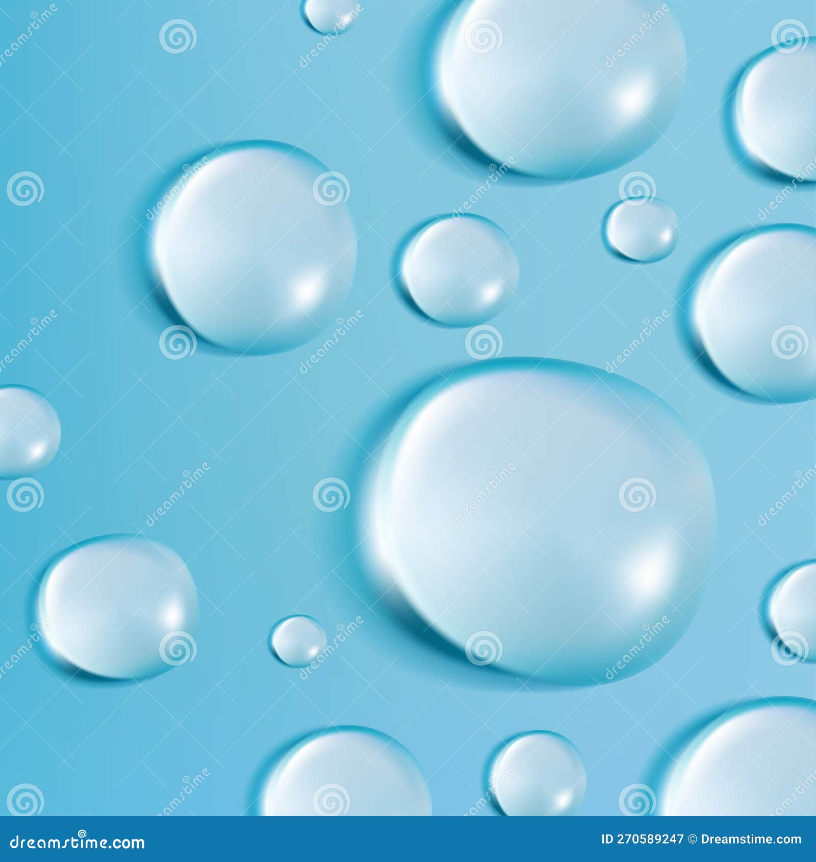 Realistic Water Drops Illustration for Poster, Book Cover or ...