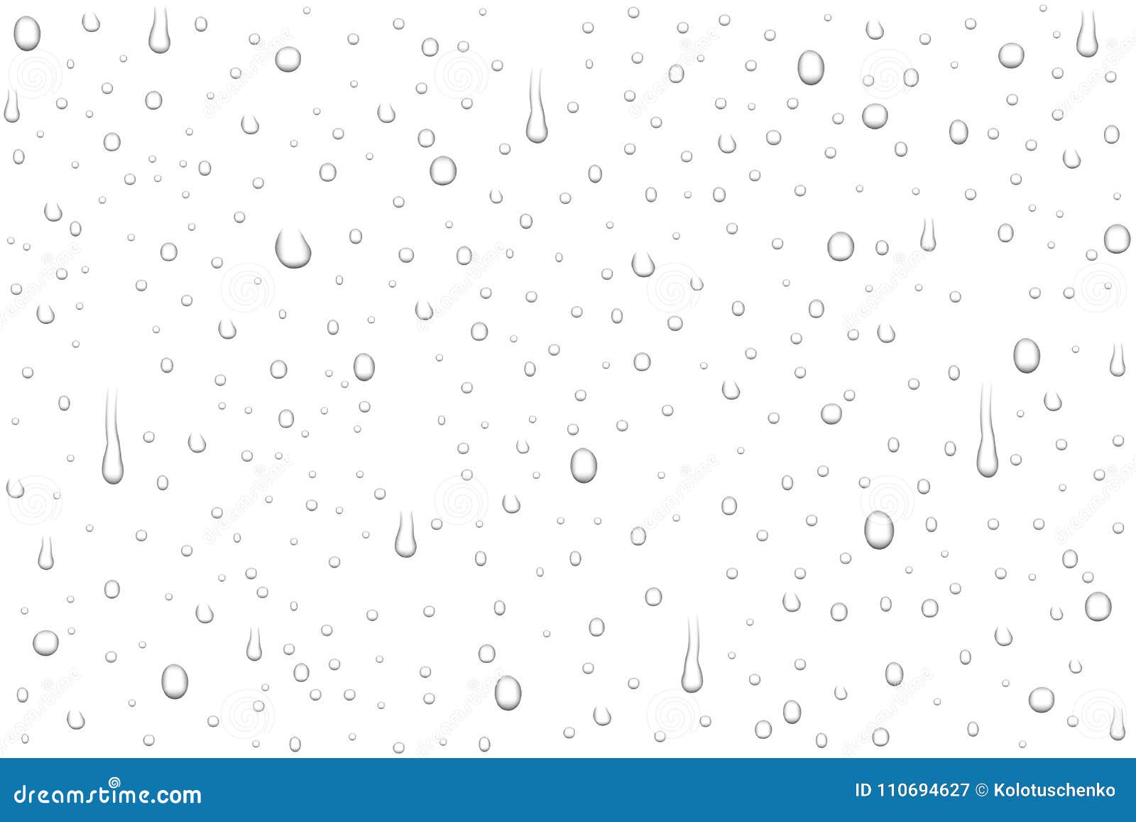 Water Drops White Background