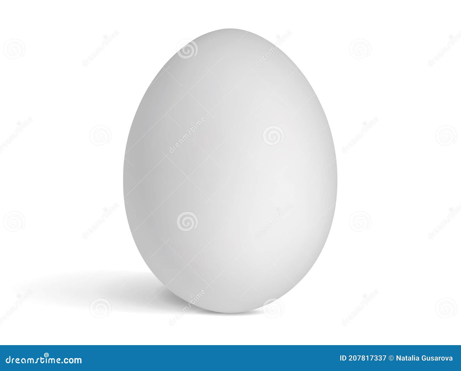 Vector Realistic White Egg. Template for Easter Stock Vector ...