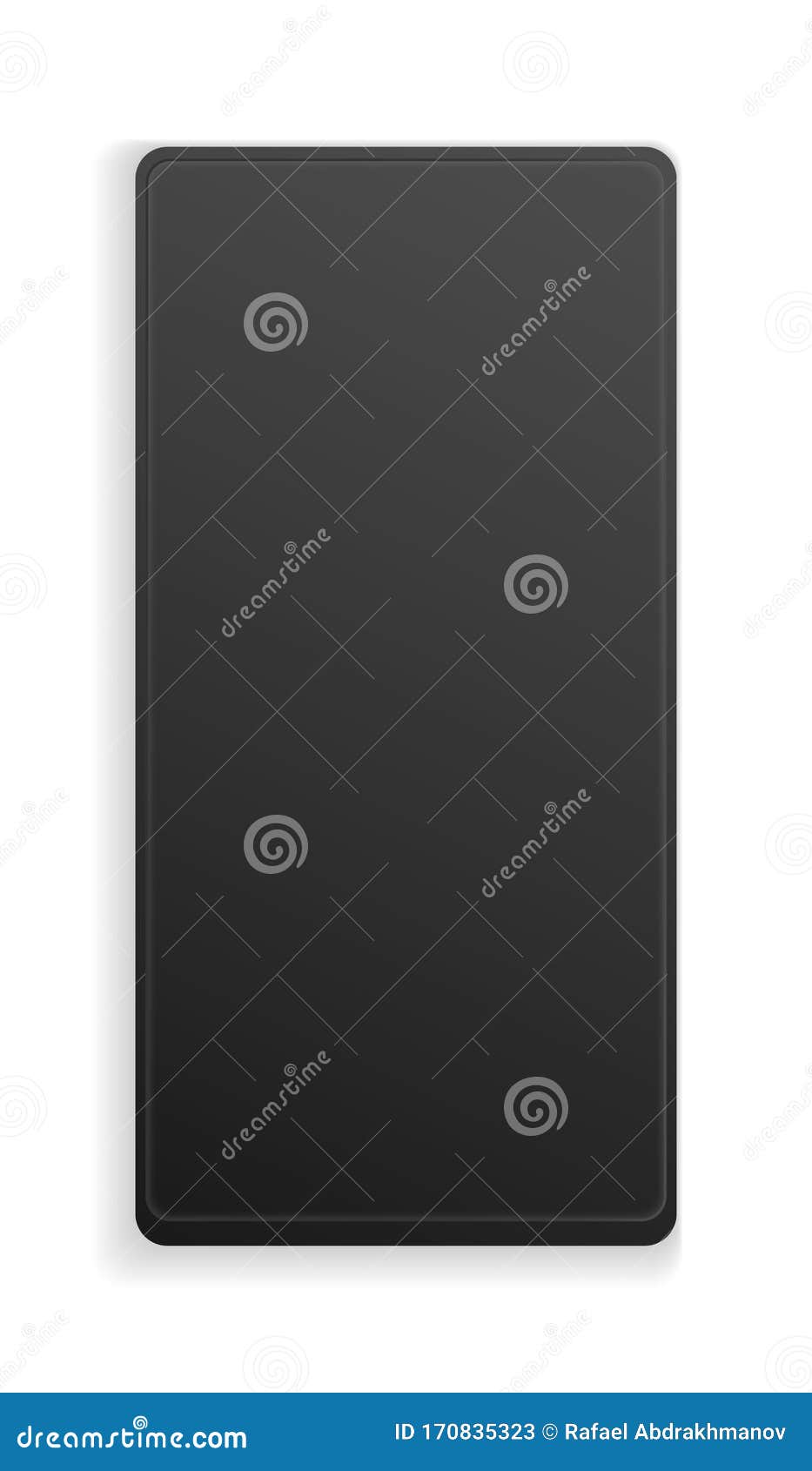 Vector Realistic Wide Angle Smartphone. Cell Phone Mockup Stock Vector ...
